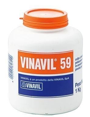 VINAVIL 59 1 kg ADESIVO ACETOVINILICO PER LEGNO CARTA SUGHERO TELA ...
