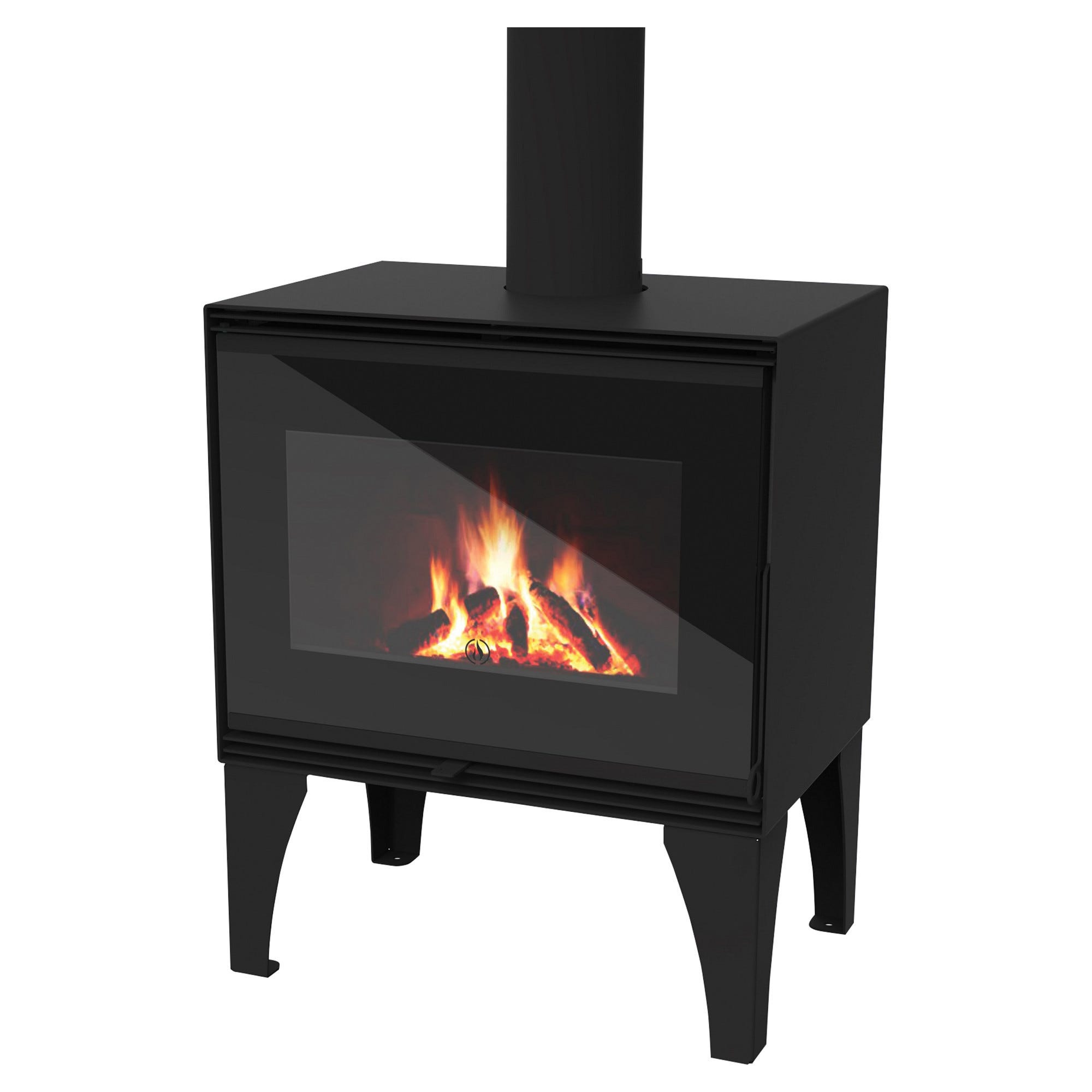 STUFA LEGNA LINEA VZ BORA 10,2 kW NERA | Tecnomat