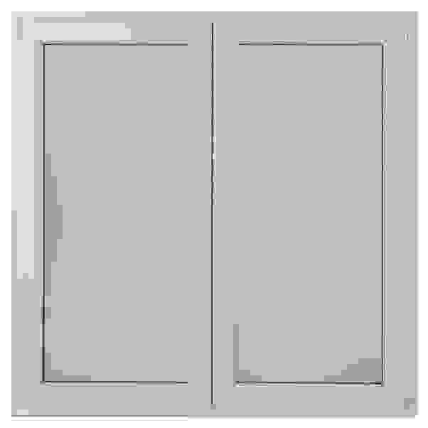 PORTA FINESTRA IN PVC BIANCA 2 ANTE CON SERRATURA 120x220 cm (LxH)