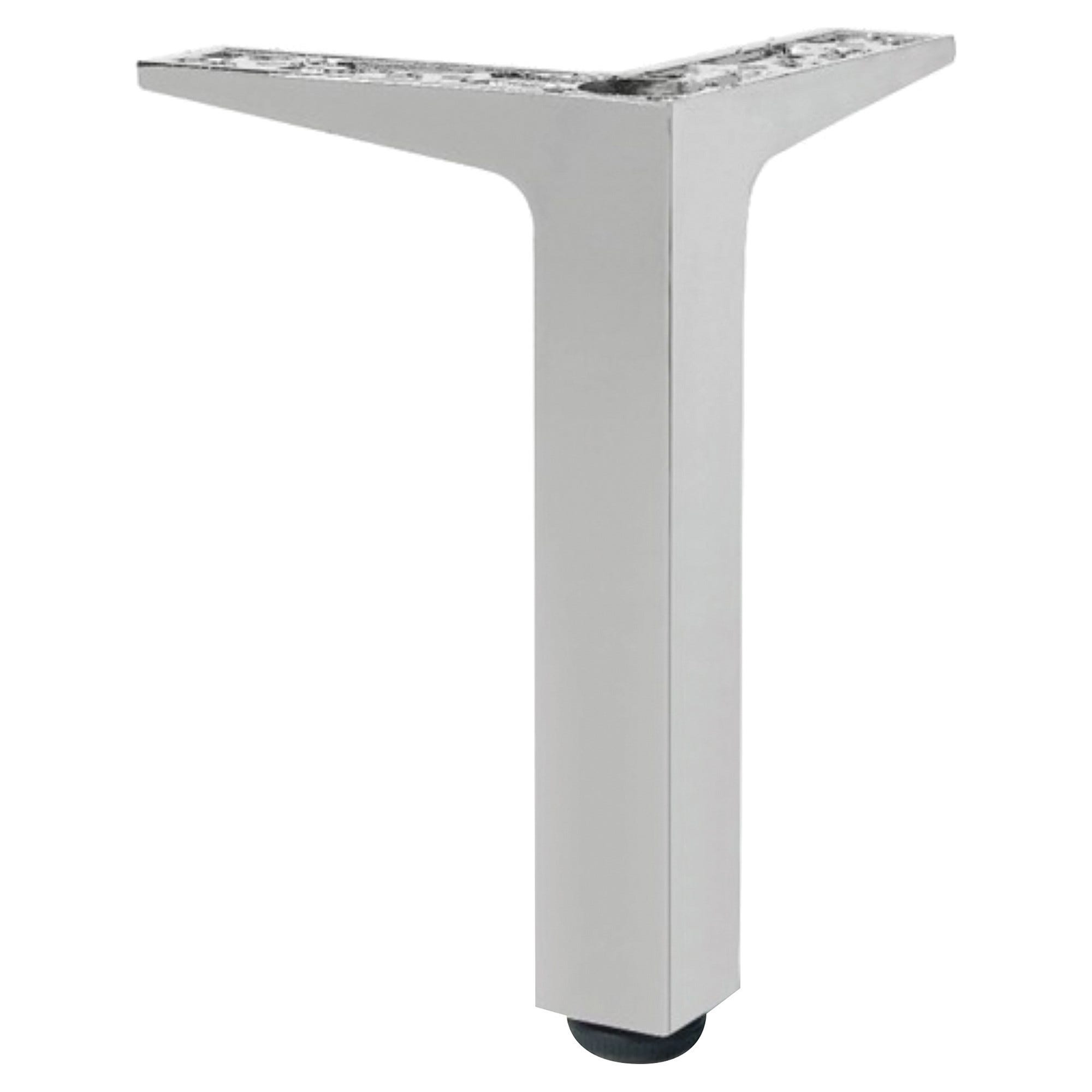 PIEDE PER MOBILE REGOLABILE 90x22x22 mm ZAMA VERNICIATO ALLUMINIO