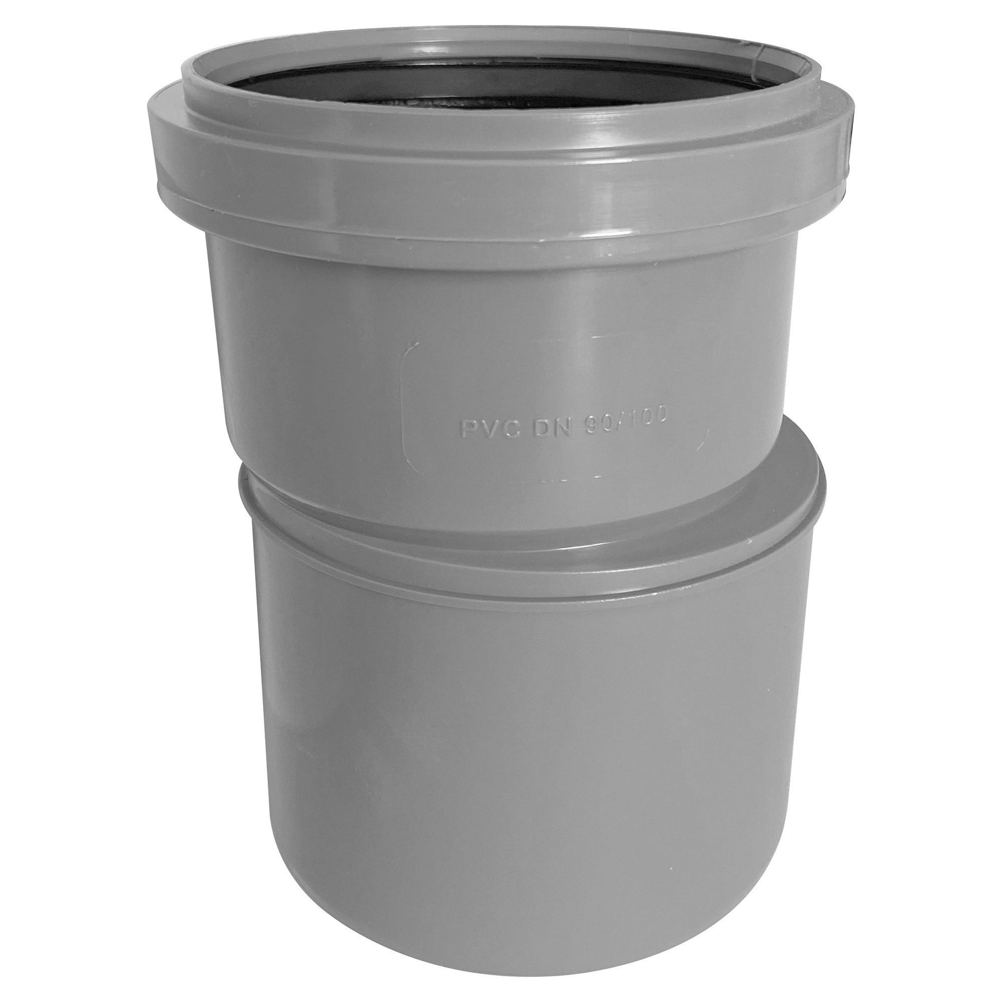 RACCORDO DRITTO PVC Ø F 100 x M 110 PASSAGGIO PVC - PP