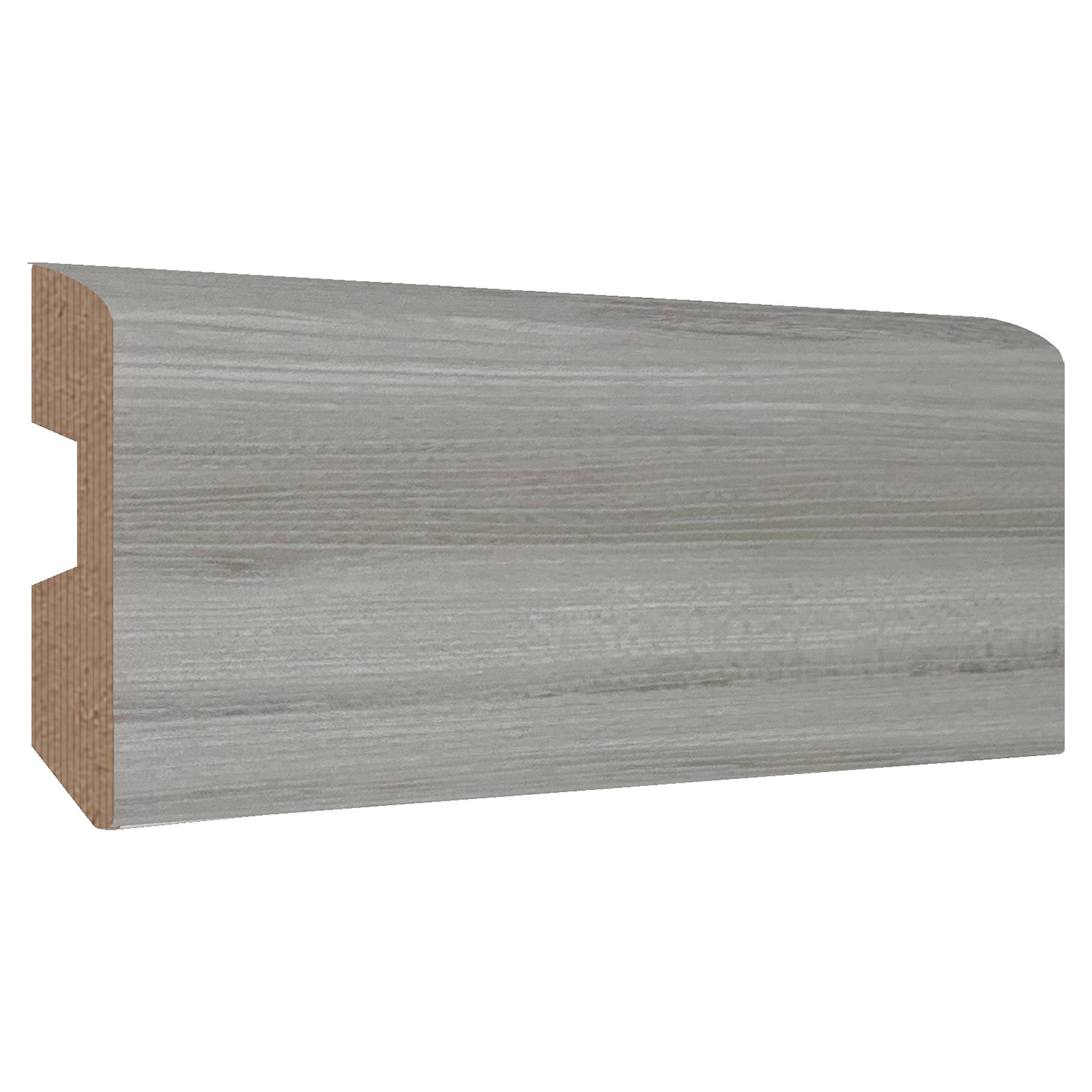 BATTISCOPA IN MDF BIANCO GHIACCIO 2280x70 mm (LxH) SP 14 mm