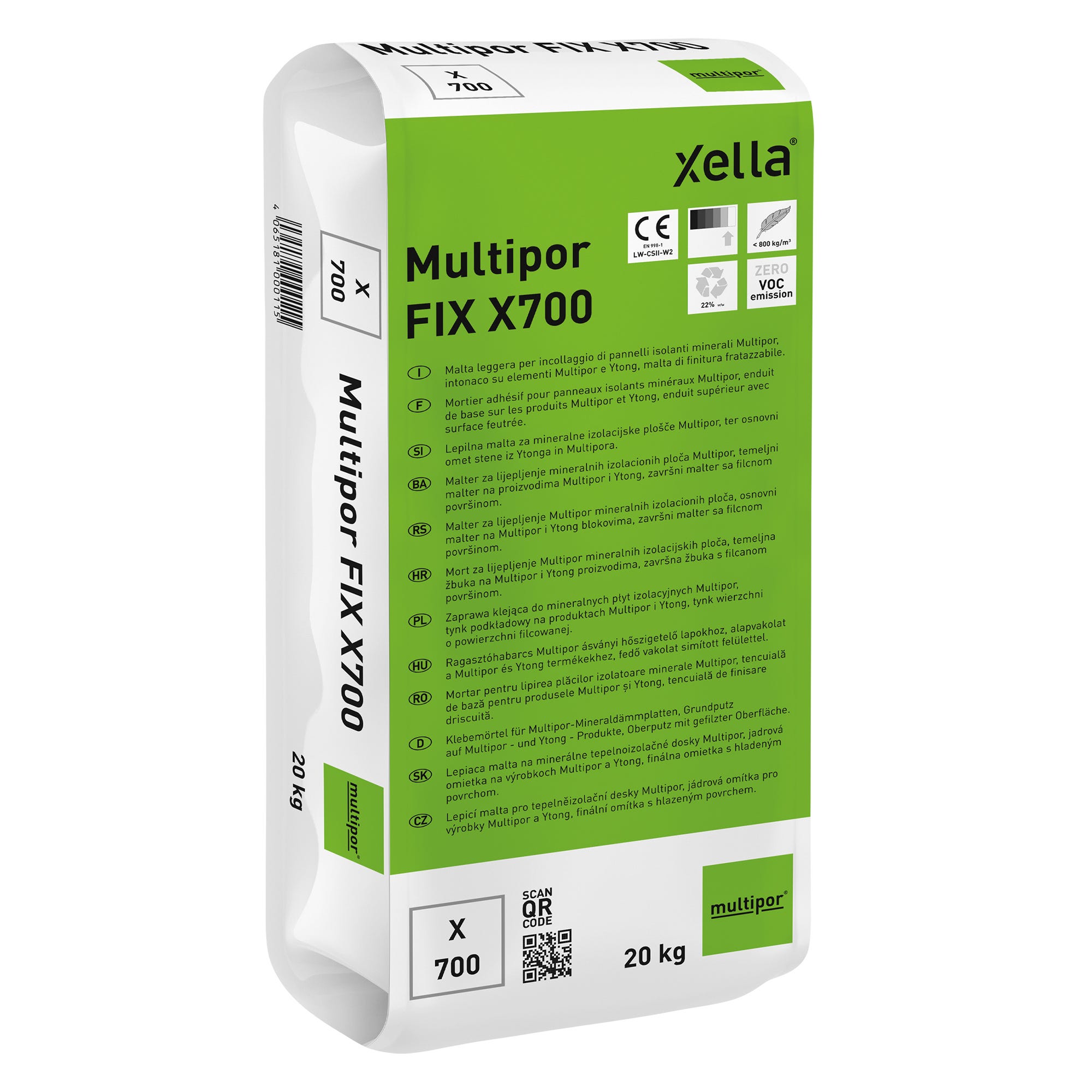 MALTA MULTIPOR FIX X700 25 kg GRANULOMETRIA 1 mm