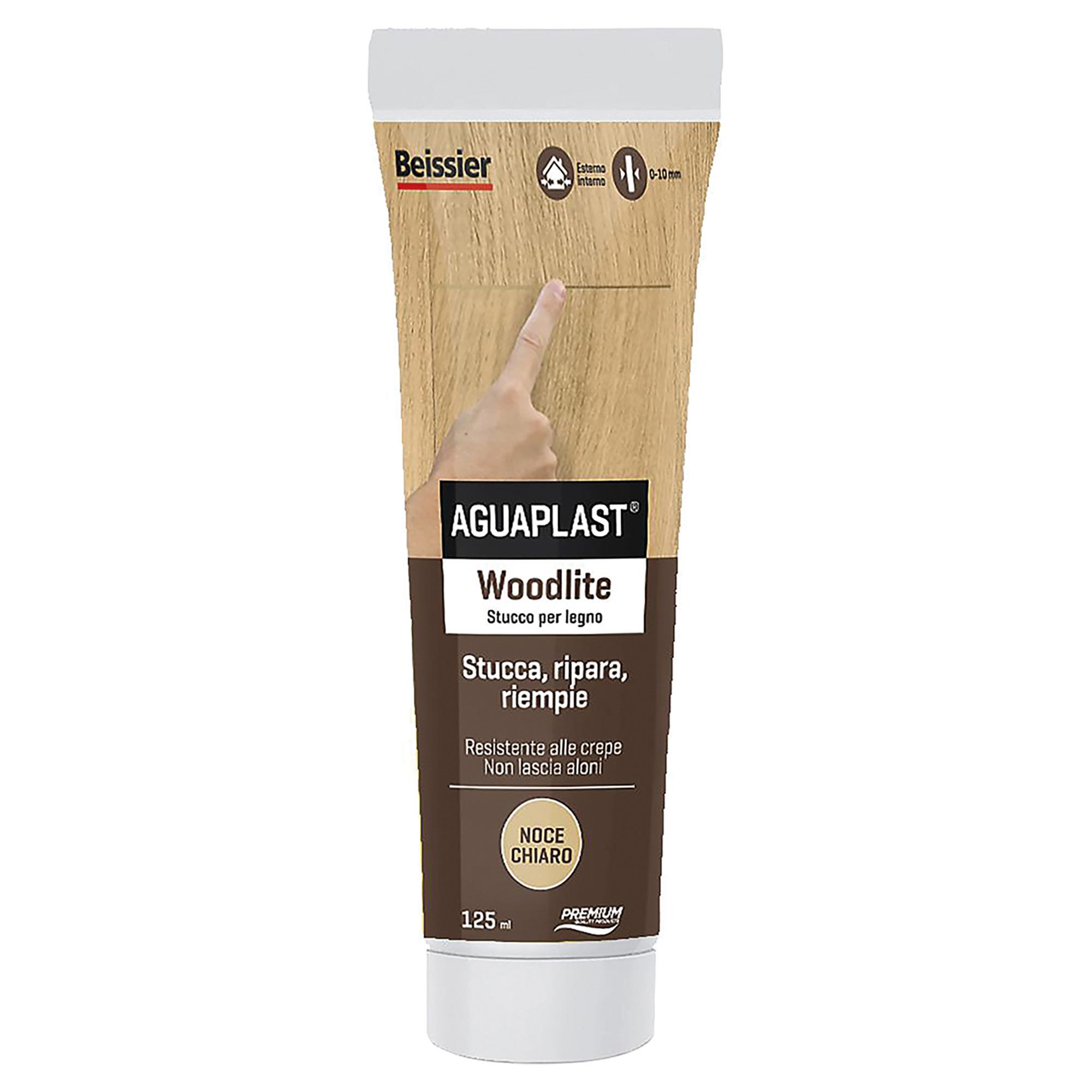 STUCCO PER LEGNO WOODLITE AGUAPLAST ROVERE 125 ml SPESSORI FINO A 20mm INTERNO ESTERNO | Tecnomat