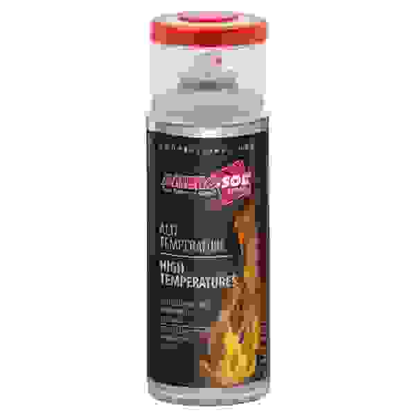 SMALTO SPRAY AMBROSOL ALTE TEMPERTURE ALLUMINIO 400 ml 5 m² CON 1 l
