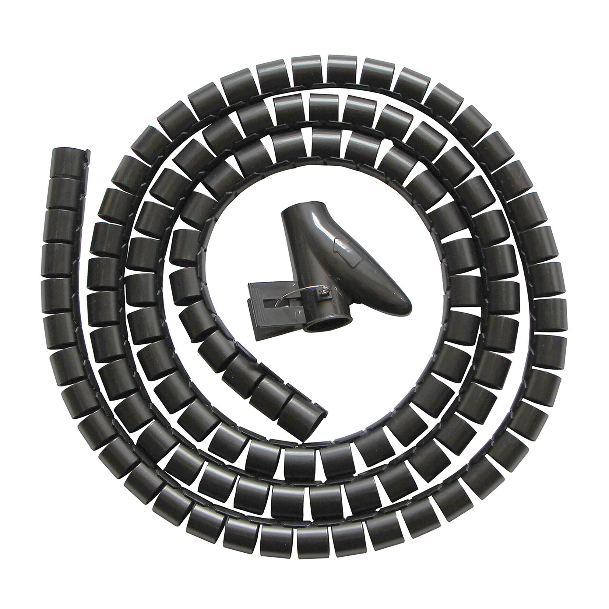 GUAINA RACCOGLICAVO ELBEX Ø 15 mm LUNGHEZZA 1,8 m COLORE NERO