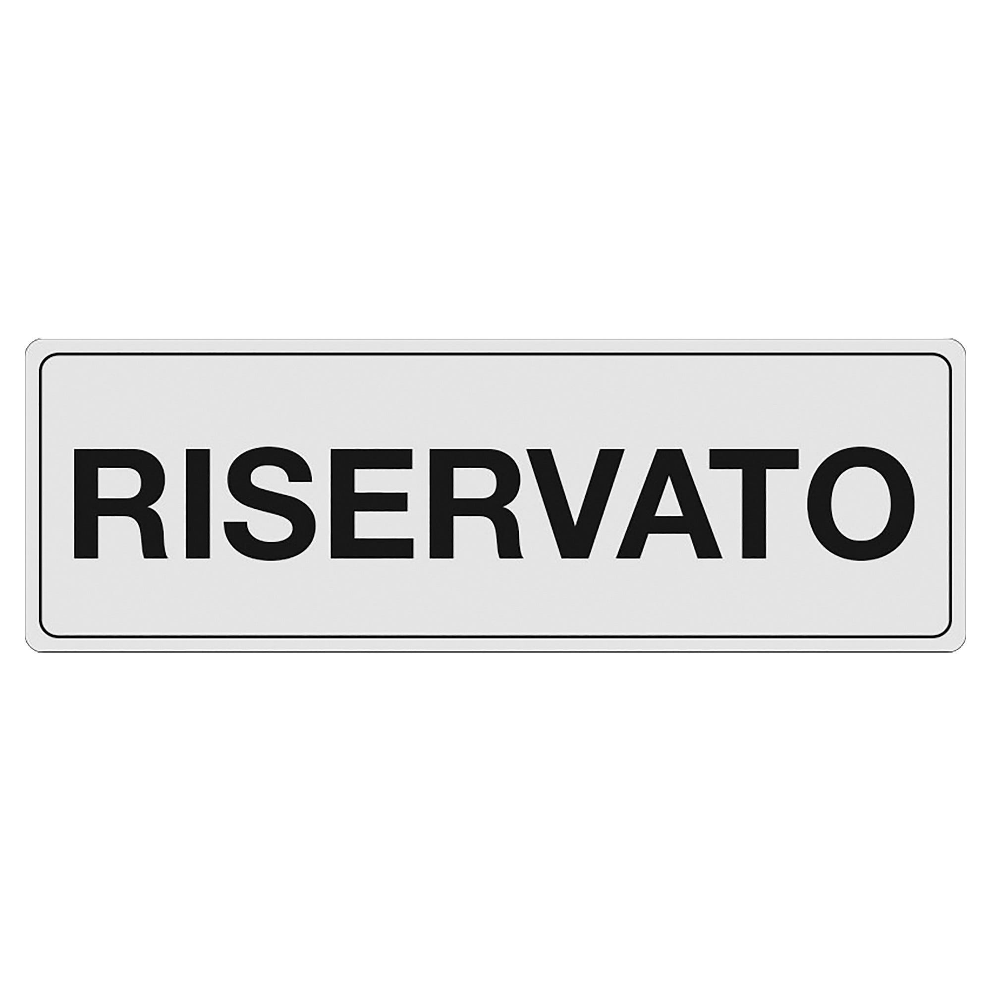 ADESIVO RISERVATO IN PVC 15x5 cm