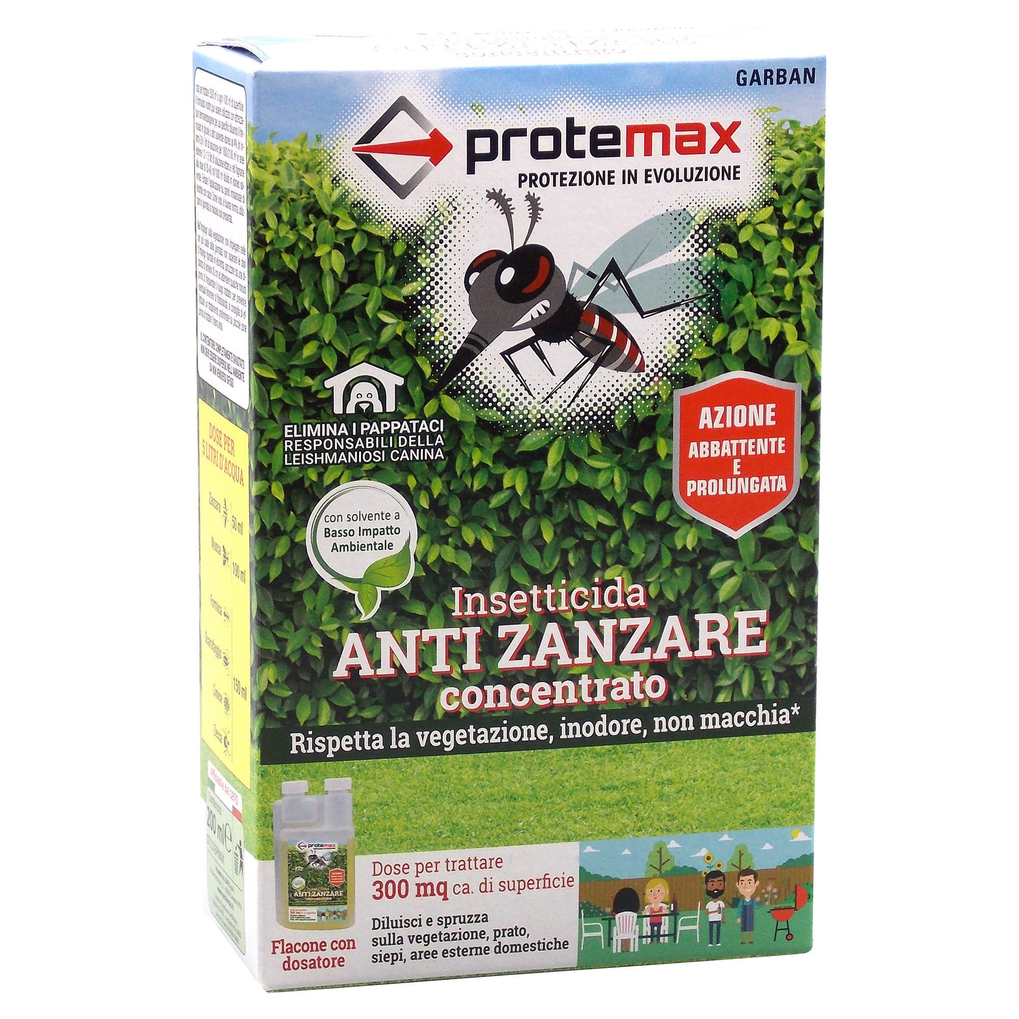 INSETTICIDA CONCENTRATO PER ZANZARE DA DILUIRE IN ACQUA 200 ml ...