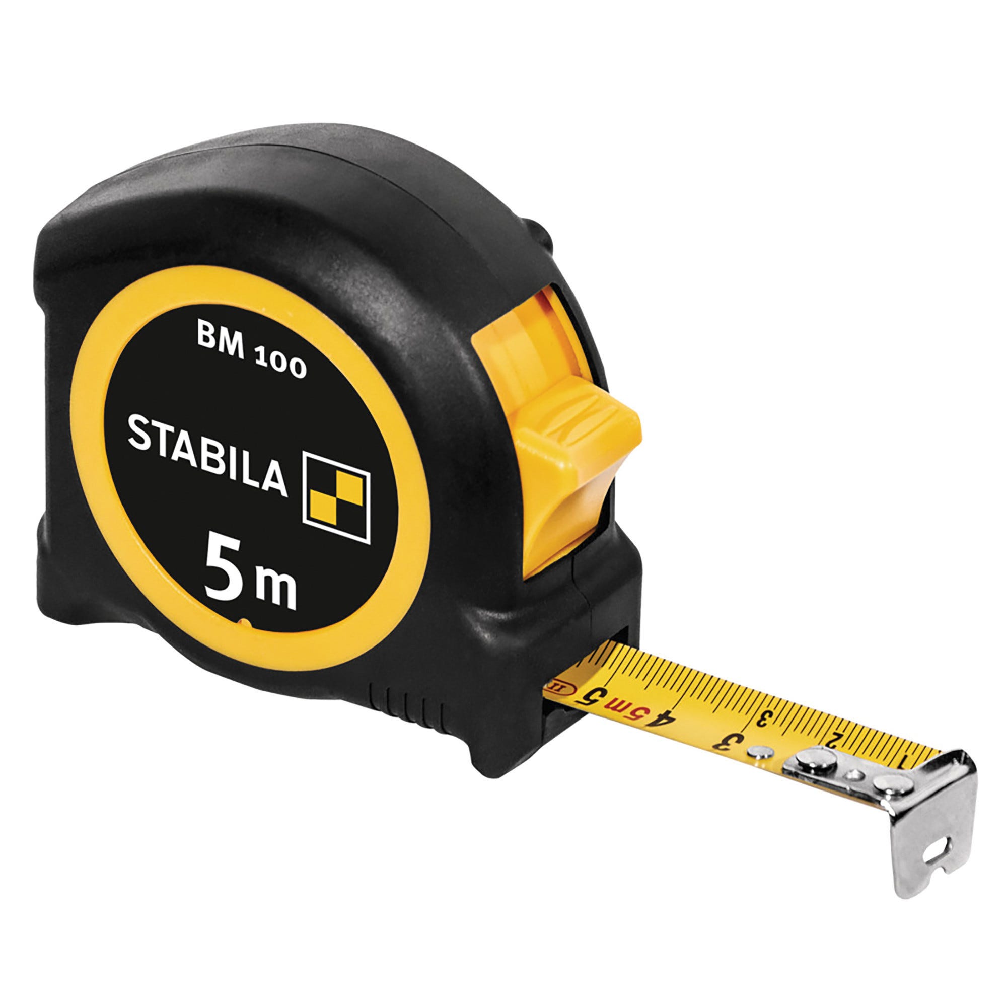FLESSOMETRO 5 m x 19 mm STABILA BM100 IN ABS GOMMA ANTISCIVOLO SOFTGRIP