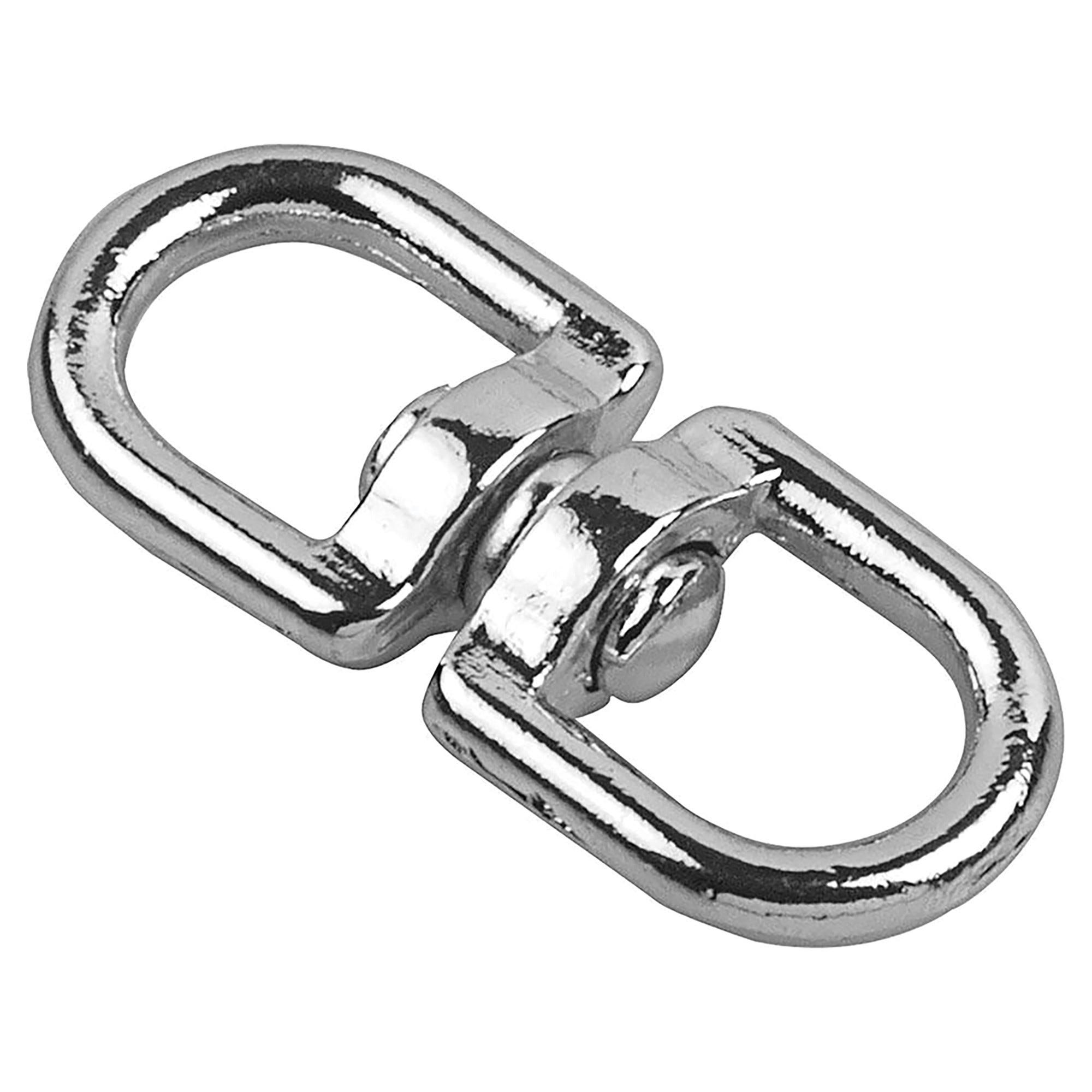 GANCIO GIREVOLE DOPPIO OCCHIO CIAS 20x20 mm ZAMA NICHELATA