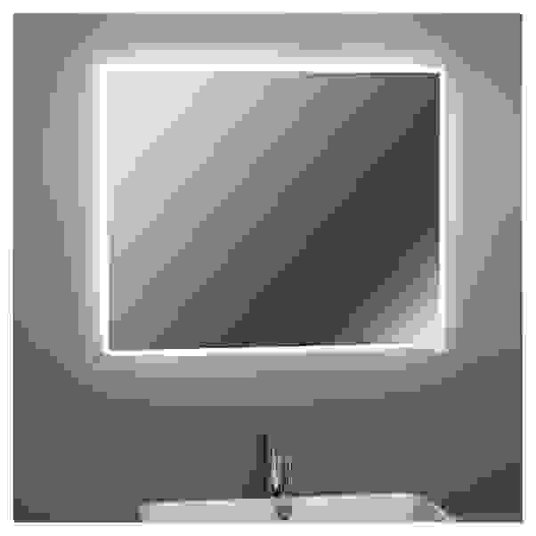 SPECCHIO AMIRA 100x70 cm TELAIO IN PVC RETROILLUMINATO REVERSIBILE ...