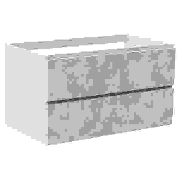 BASE DOLOMITE IN LEGNO COLORE GREY 2 CASSETTO 90x50x50 cm (LxHxP)