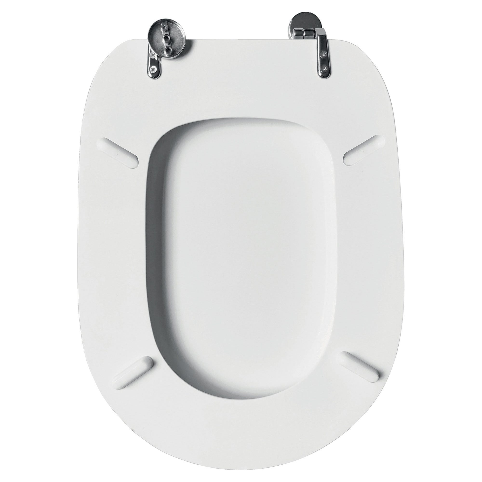 SEDILE WC SERIE SINTESI MDF BIANCO EUROPA CERNIERE ZAMA