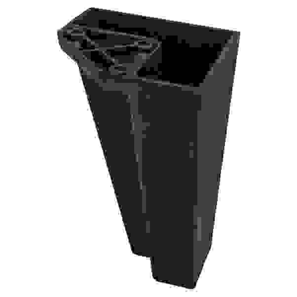 PIEDE PER MOBILE FISSO PORTATA 150 kg 120x78x78 mm ABS LEGNO SCURO