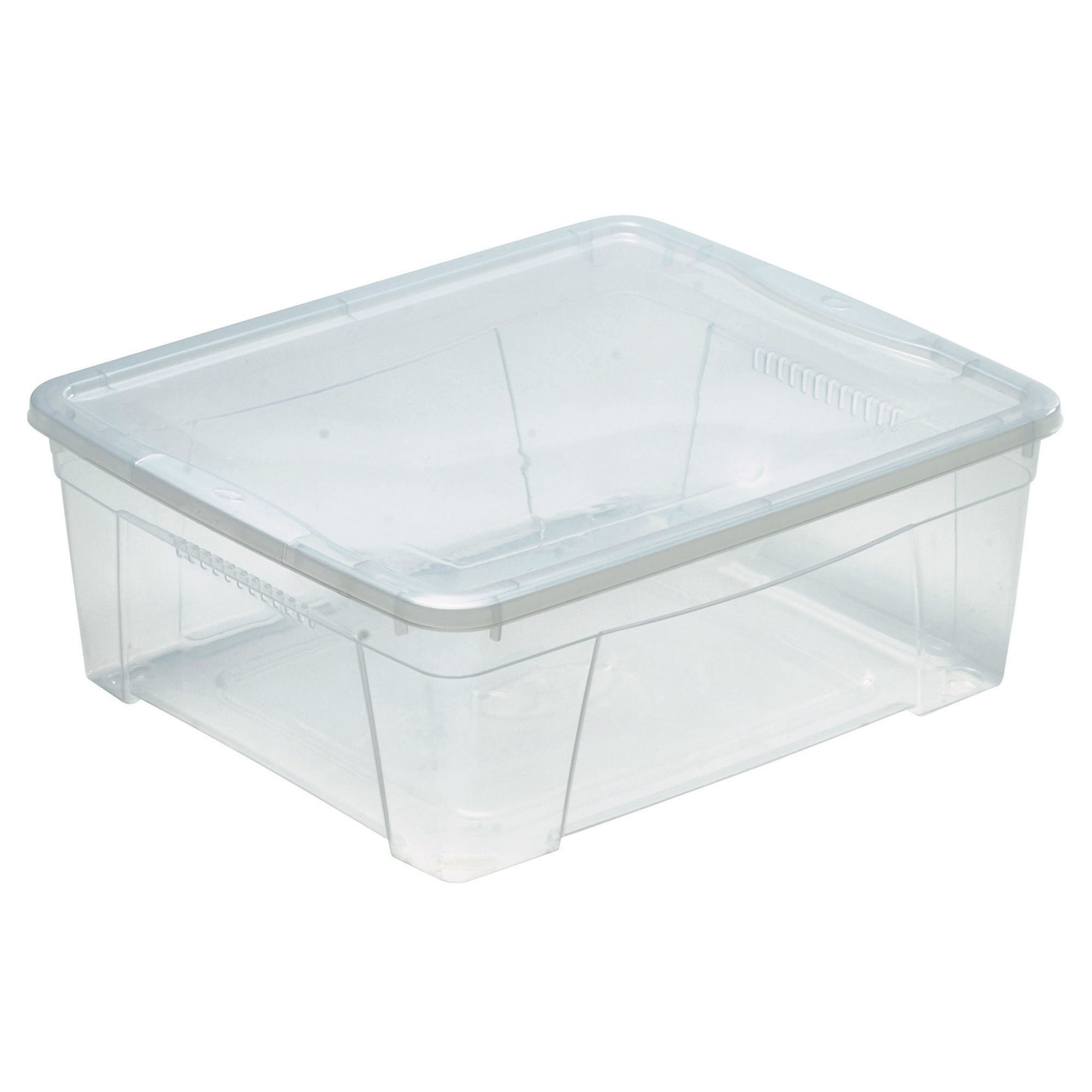 CONTENITORE CON COPERCHIO 42x17x35,5 cm (LxHxP) 16,9 l TRASPARENTE