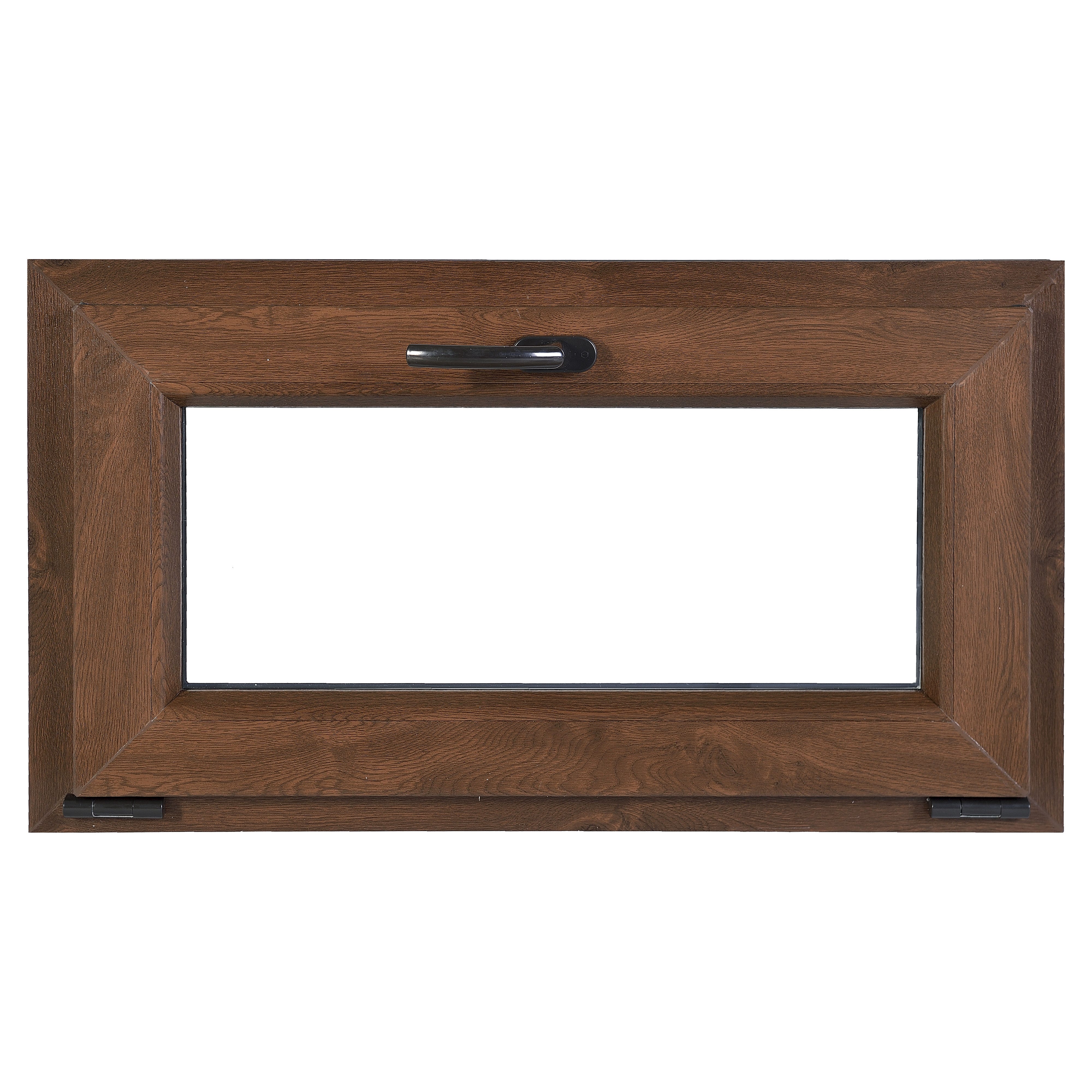 FINESTRA IN PVC NOCE APERTURA VASISTAS 100x45 cm (LxH)