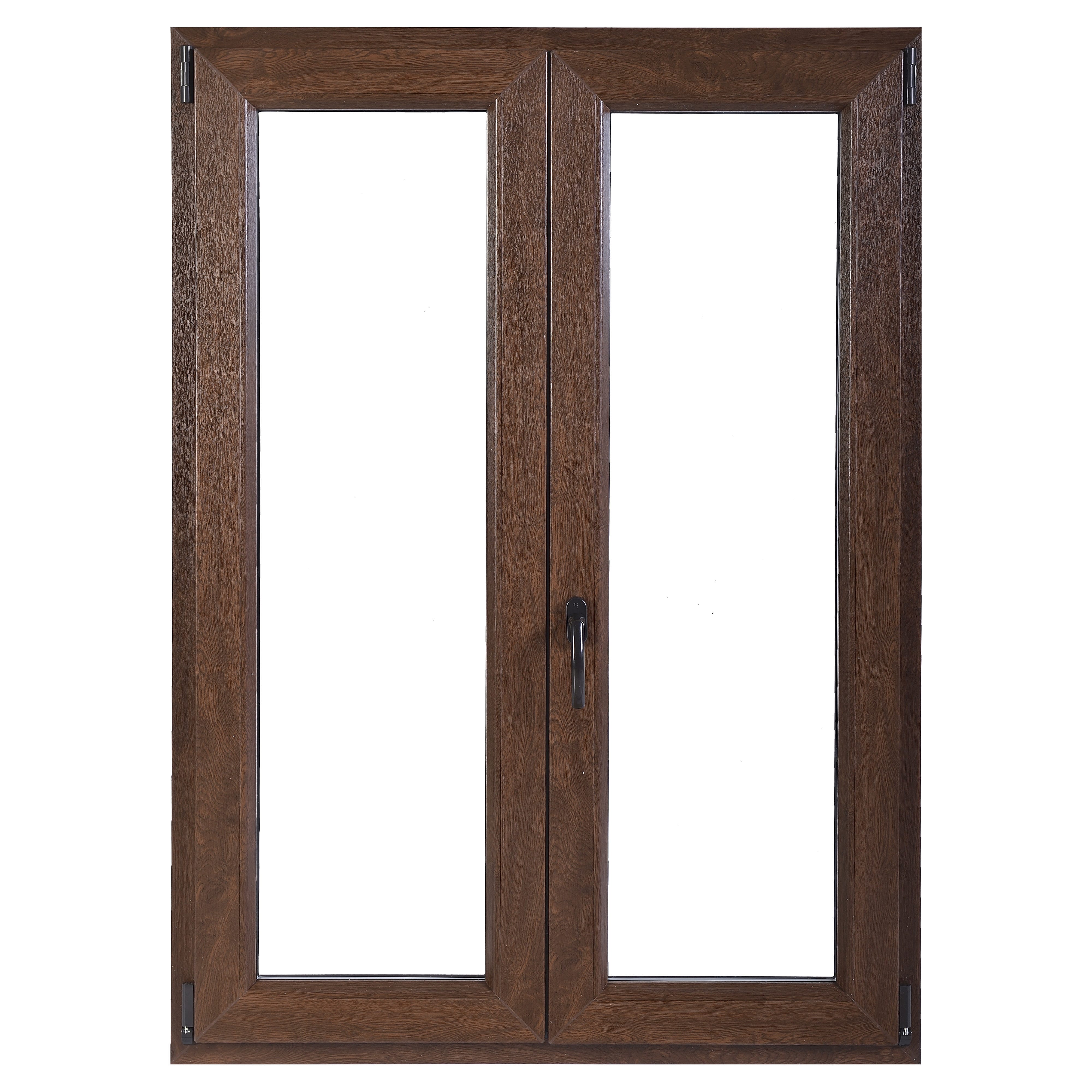 FINESTRA IN PVC NOCE 2 ANTE 100x140 cm (LxH)