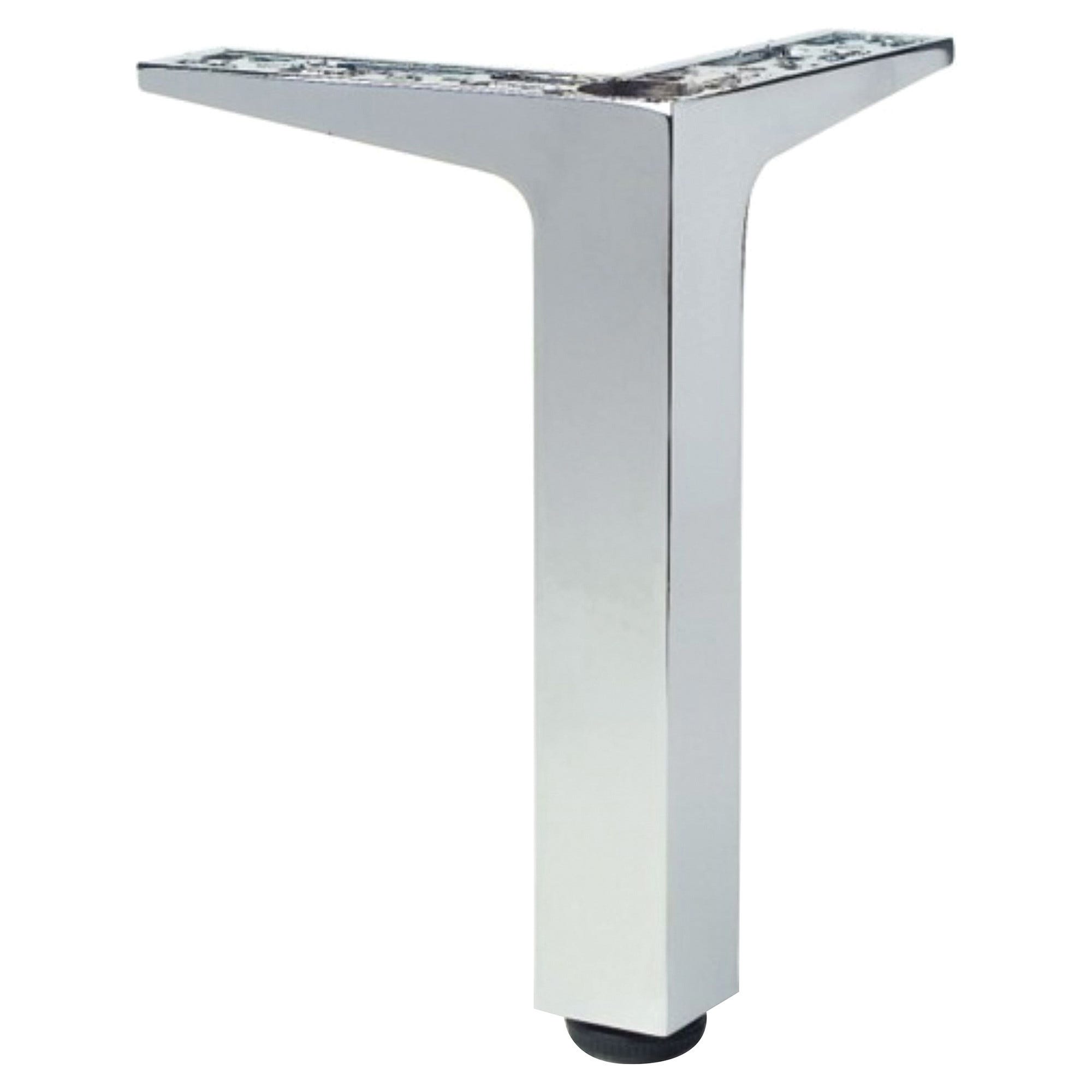 PIEDE PER MOBILE REGOLABILE 90x22x22 mm ZAMA CROMO LUCIDO
