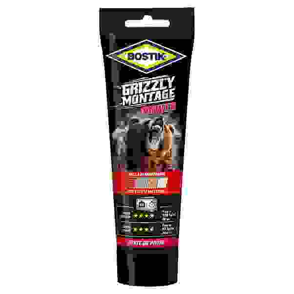 COLLA DI MONTAGGIO GRIZZLY BOSTIK 125 g BIANCO IN TUBETTO MULTIMATERIALE EXTRA FORTE