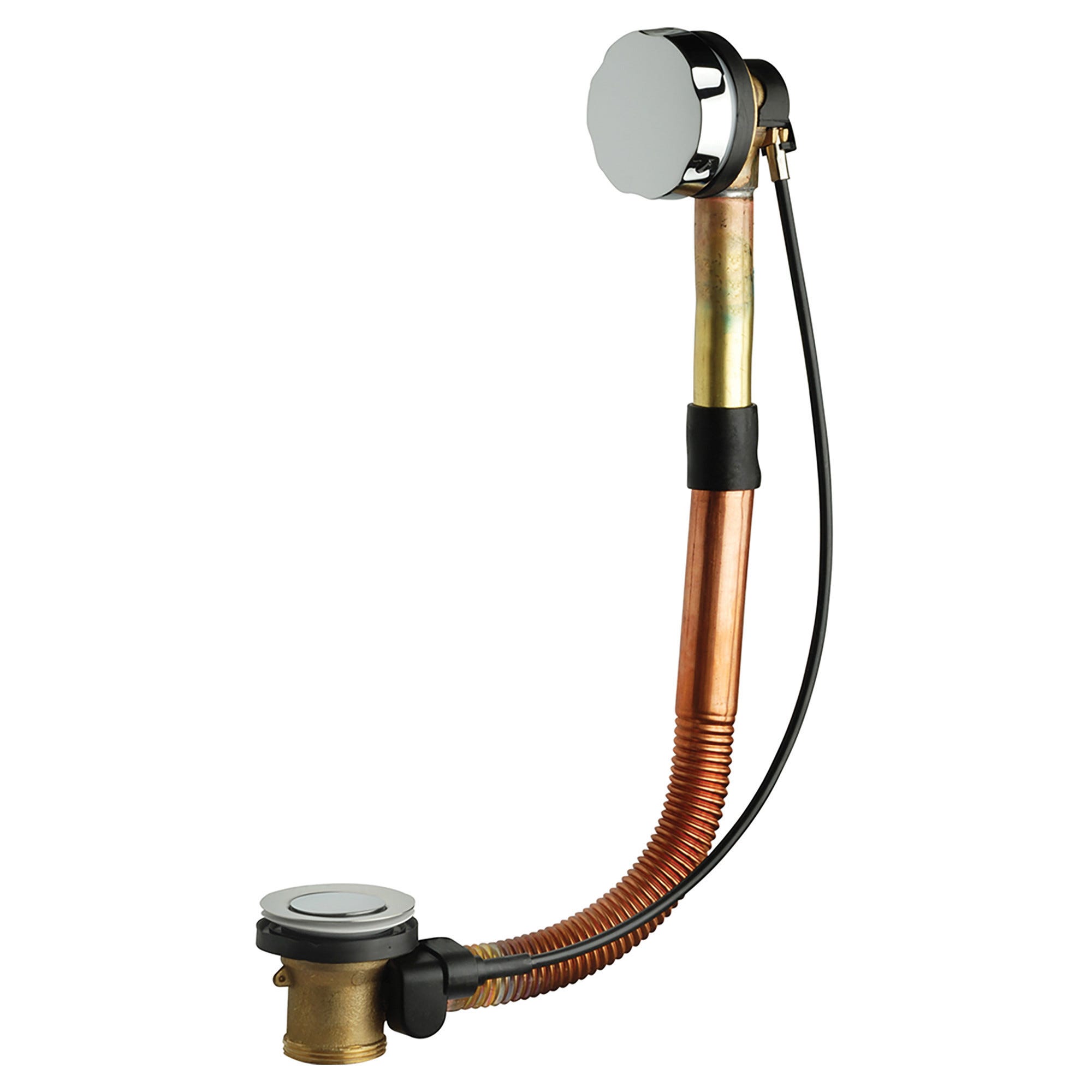 COLONNA VASCA TEA AUTOMATICA IN OTTONE CON TUBO DI COLLEGAMENTO IN RAME ...