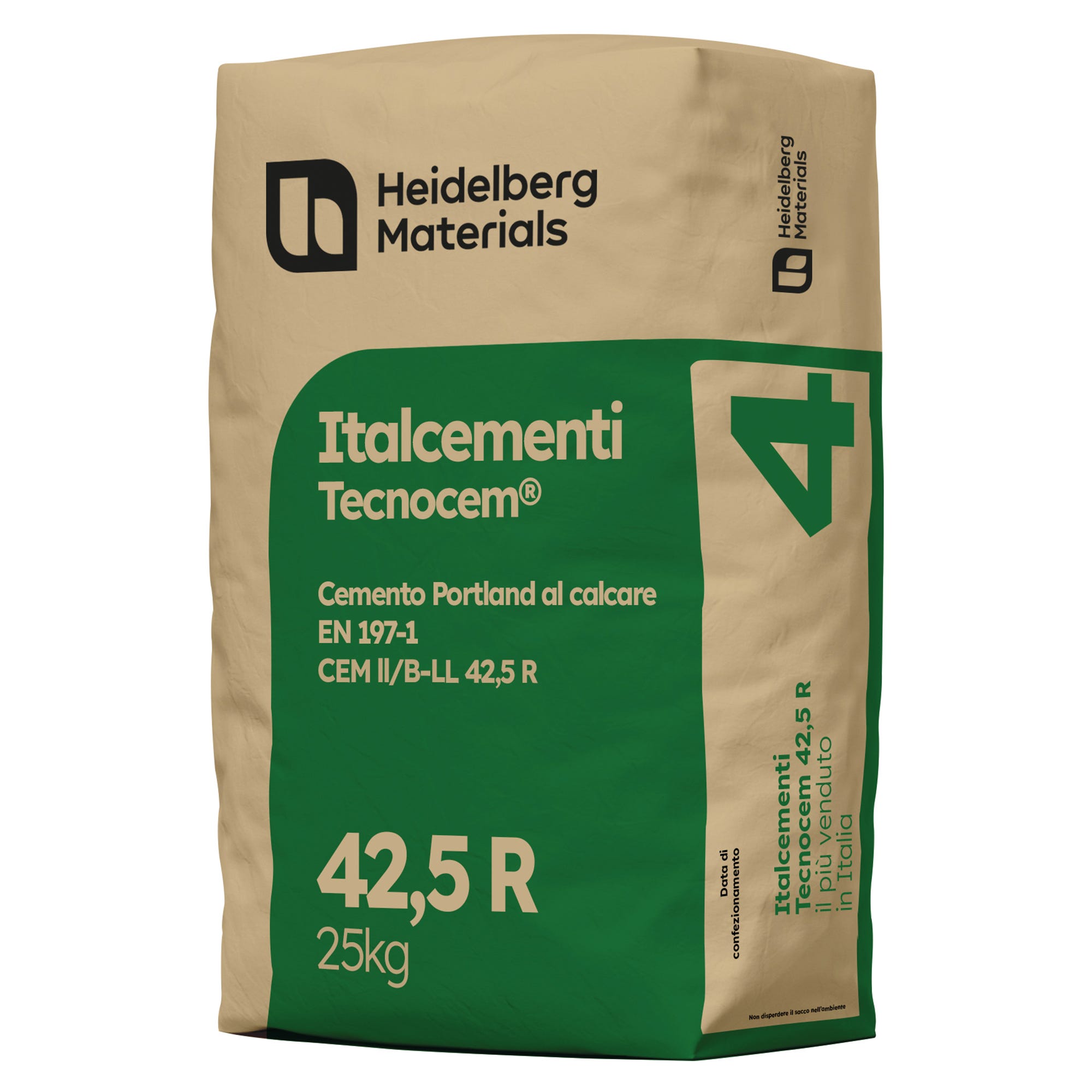 CEMENTO GRIGIO TECNOCEM ITALCEMENTI 42,5 25 kg