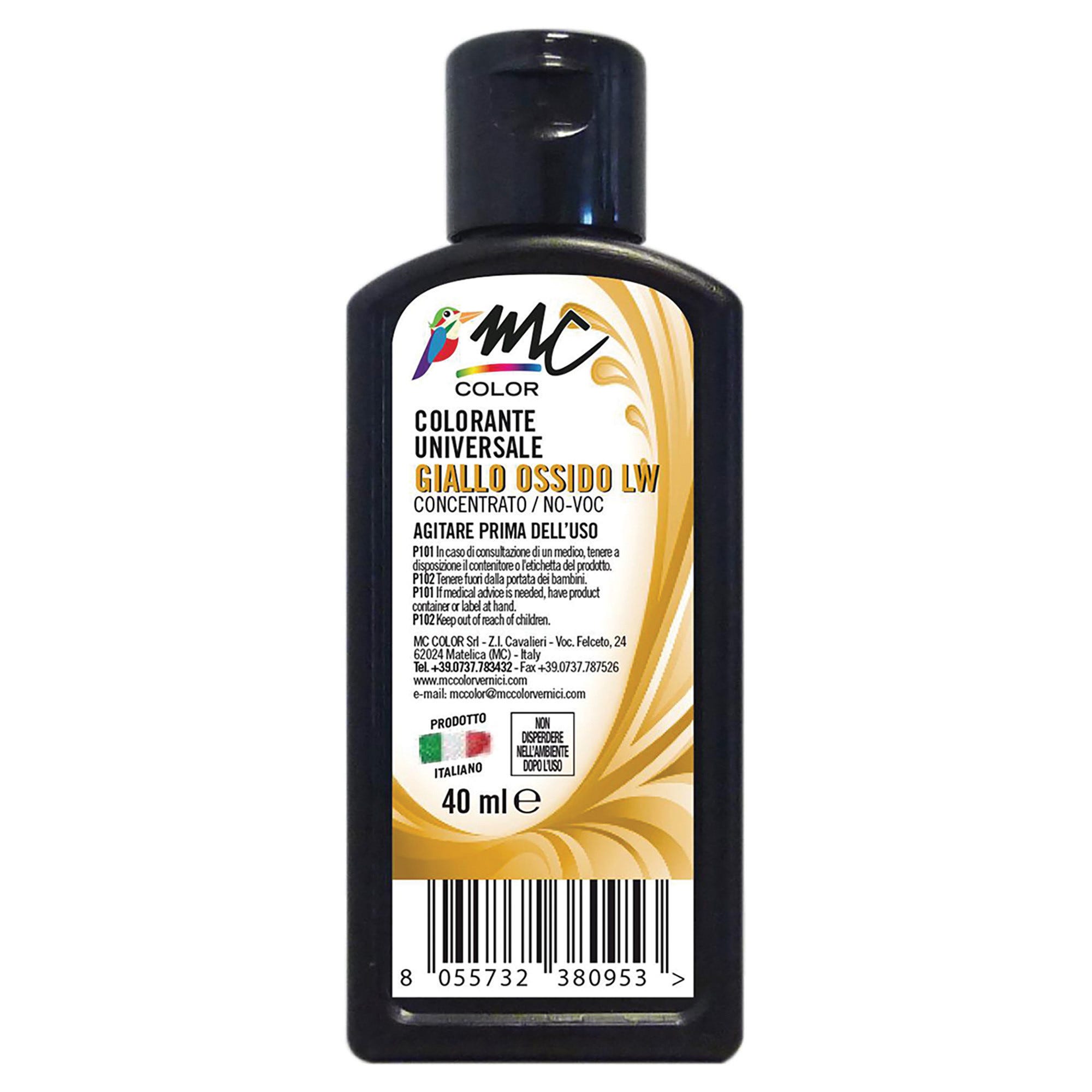 COLORANTE UNIVERSALE MC COLOR 40 ml GIALLO OSSIDO CONCENTRATO NO VOC