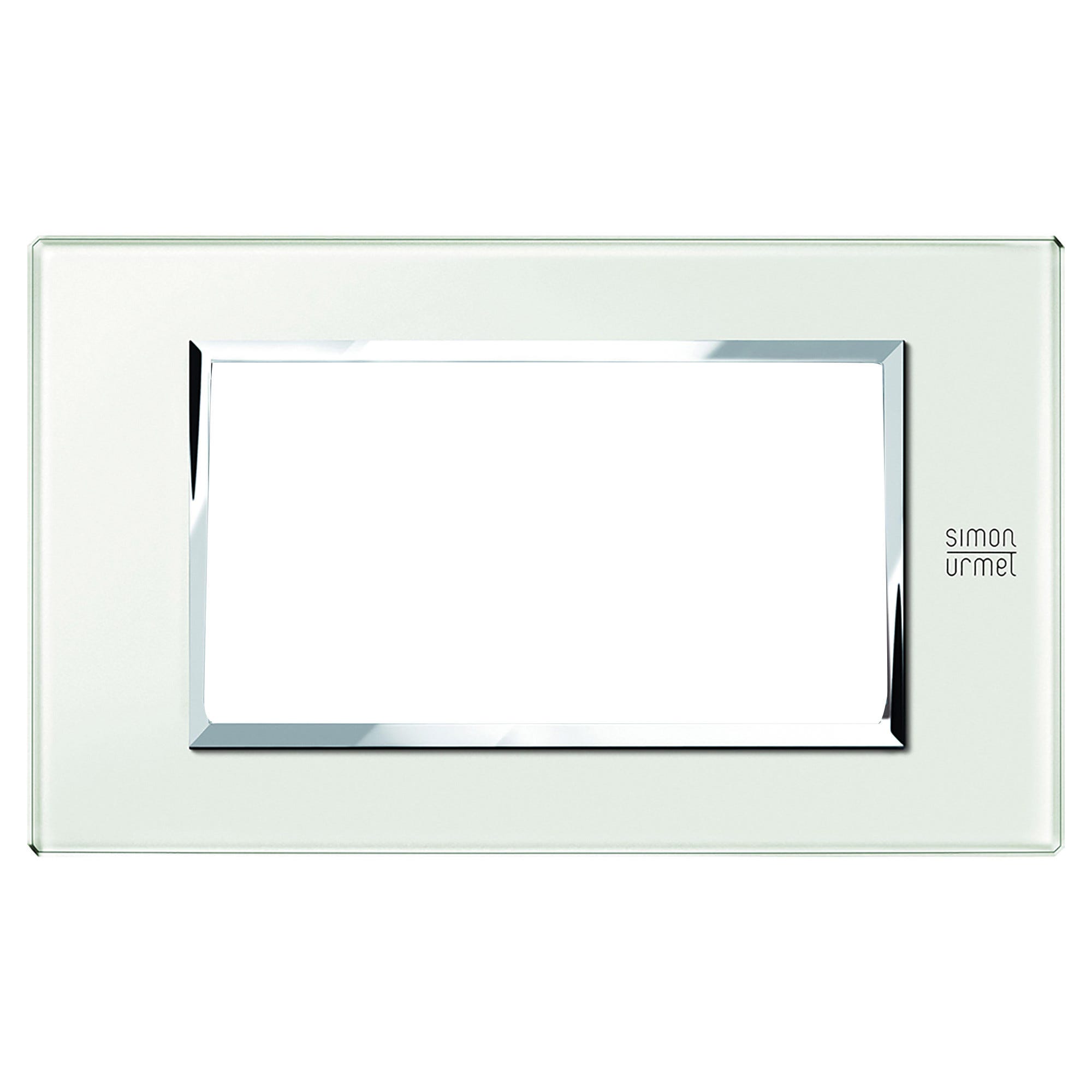 PLACCA 4 MODULI VETRO BIANCO NEA EXPI'