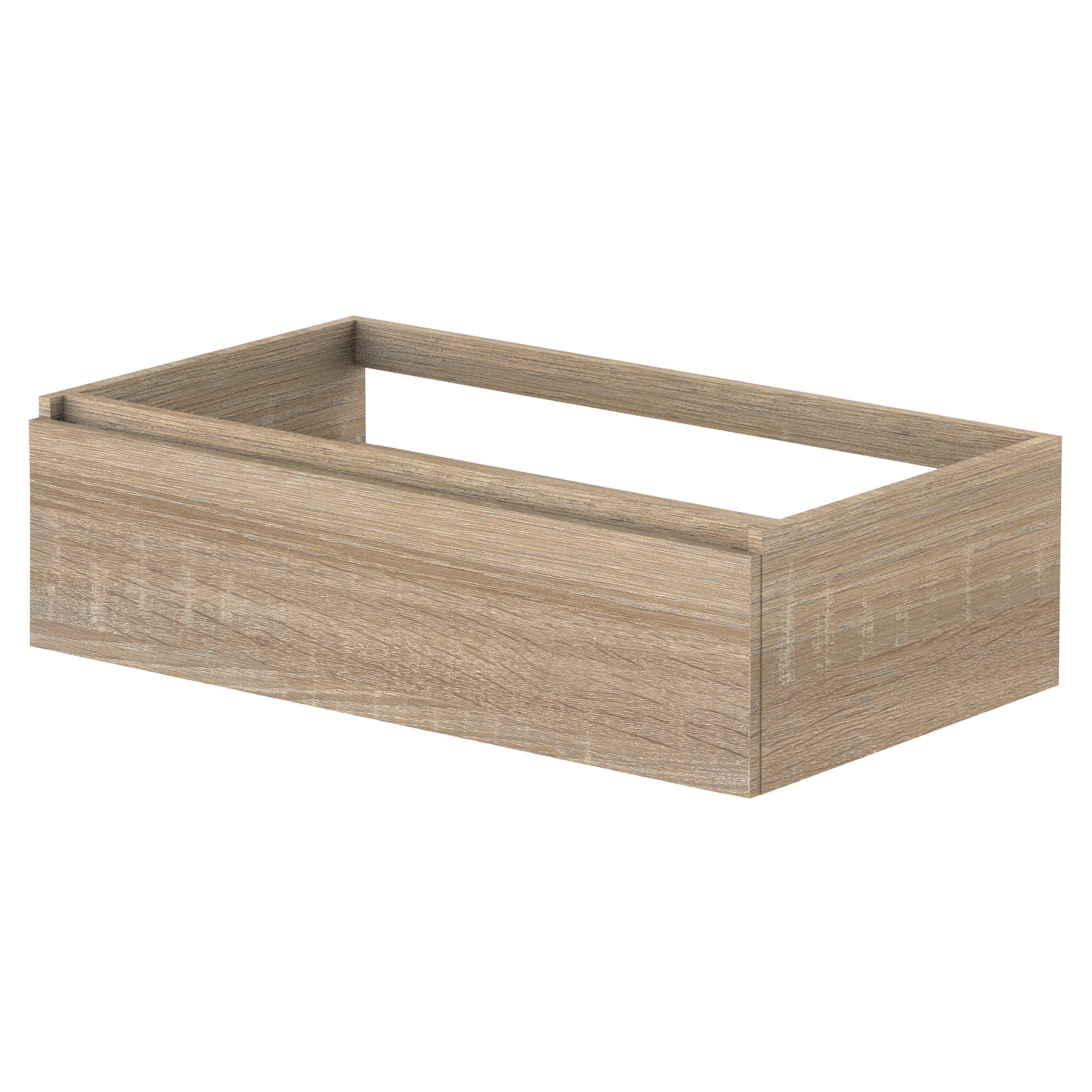 BASE DOLOMITE IN LEGNO ROVERE WELL 1 CASSETTO 90x25x50 cm (LxHxP)