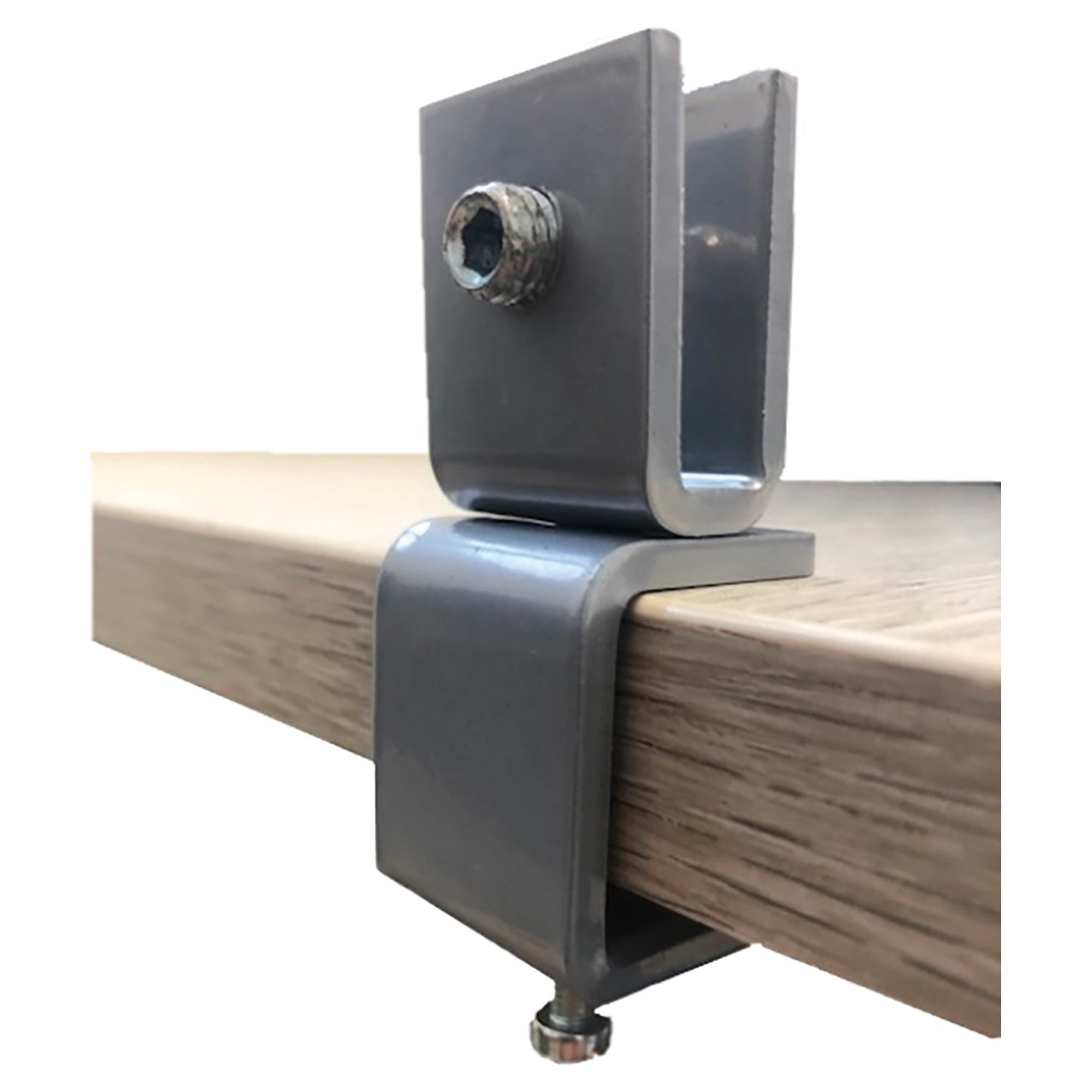 MORSETTO PER TAVOLI PORTA PLEXIGLASS FRONTALE / LATERALE PER SPESSORI ...