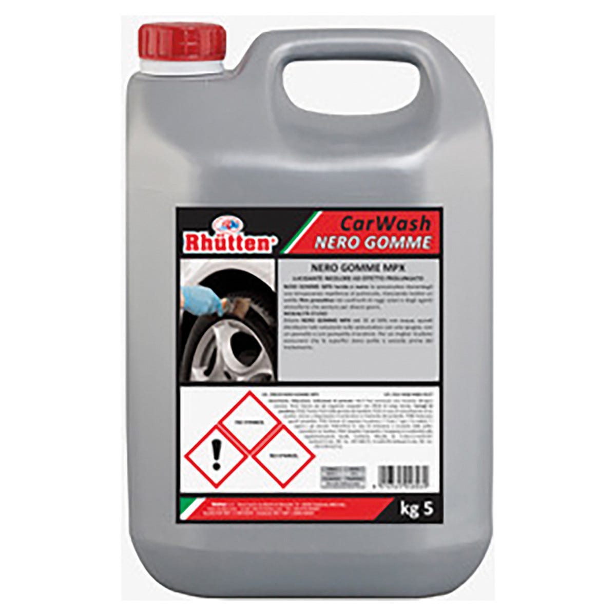 NERO GOMME MPX RHUTTEN 5 kg CONCENTRATO PROFESSIONALE PER AUTOLAVAGGI