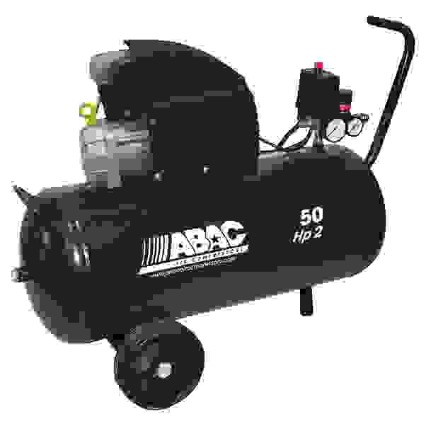 COMPRESSORE 50 l ABAC 2 hp LUBRIFICATO MONTECARLO B20 PRESSIONE 8 bar ARIA ASPIRATA 190l/min