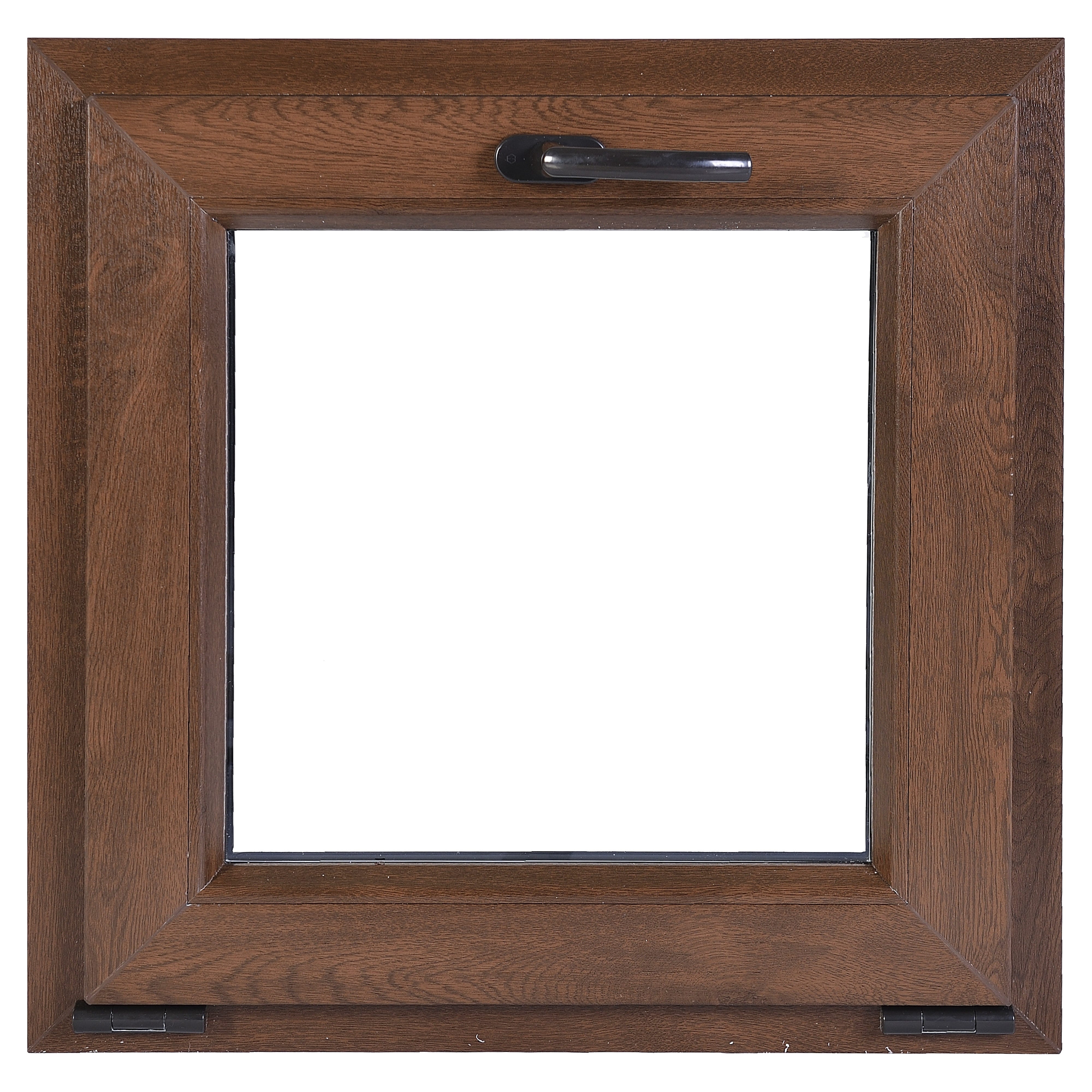 FINESTRA IN PVC NOCE APERTURA VASISTAS 60x60 cm (LxH) | Tecnomat
