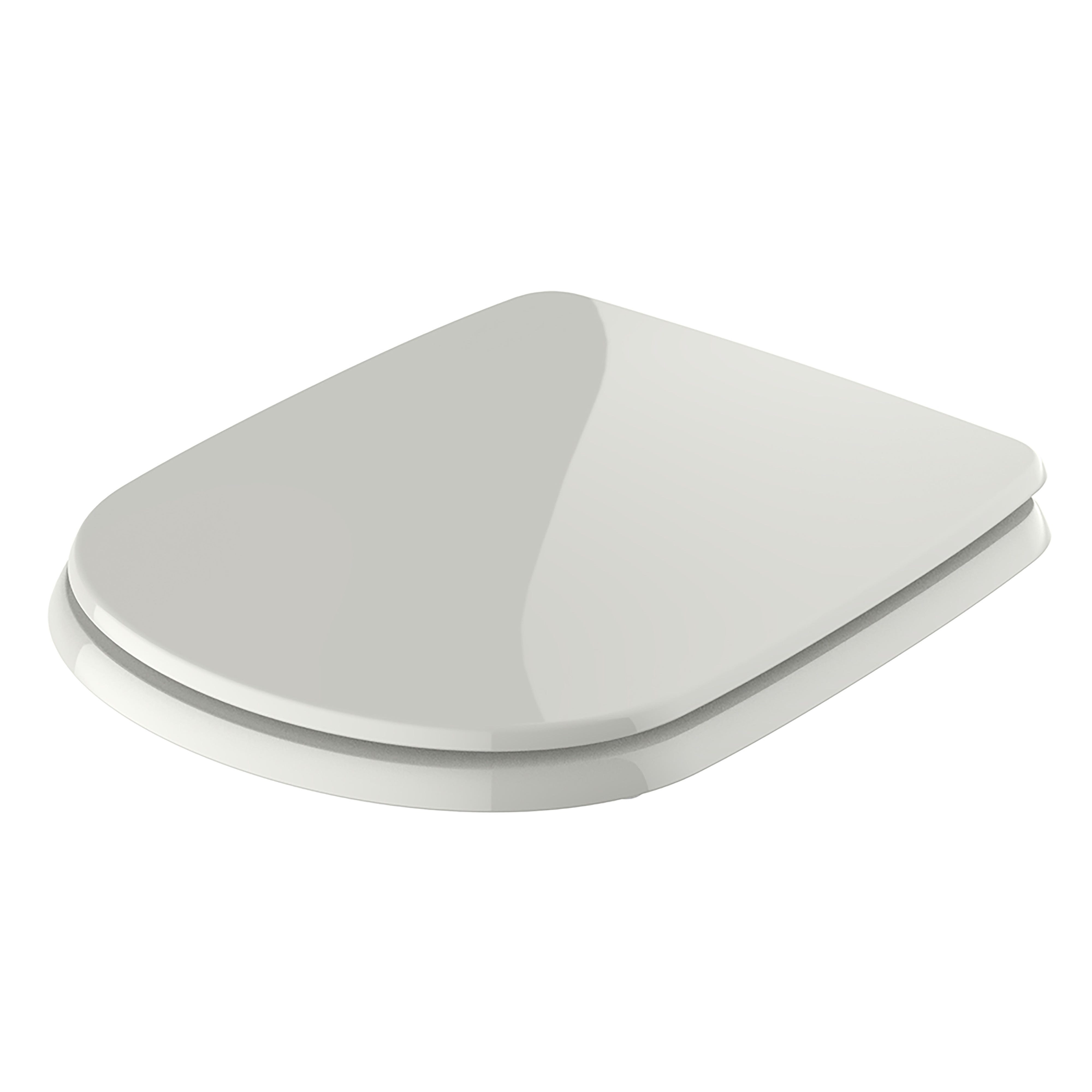 SEDILE WC SERIE GEMMA 2 MDF BIANCO EUROPA CERNIERE OTTONE