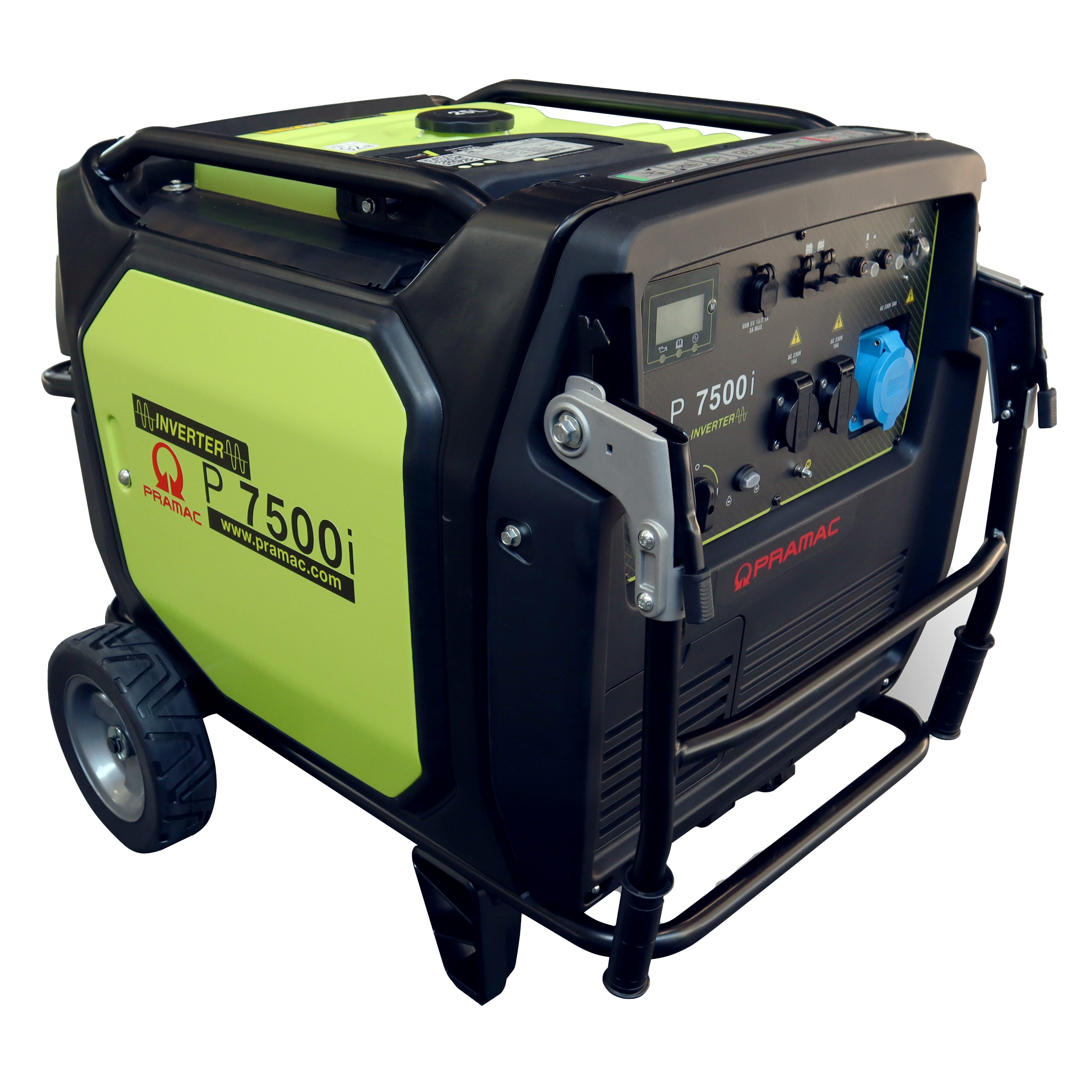 GENERATORE INVERTER 7000 W PRAMAC P7500i POTENZA CONTINUA 6500 W MOTORE ...