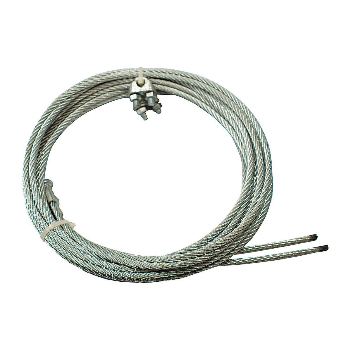 FUNE ACCIAIO FA.CO.PLAST BASCULANTI BOX Ø 4 mm 3,5 m 2 PEZZI TERMINALE ...