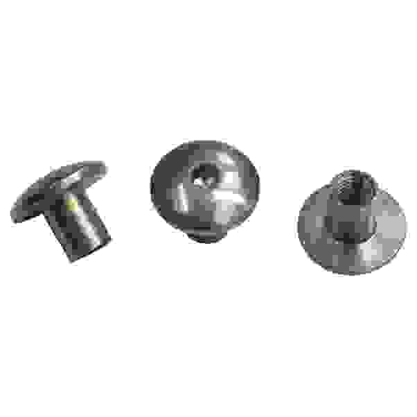 BORCHIA FILETTATA CON ESAGONO INCASSATO M10 Ø 28 mm ACCIAIO ZINCATO 2 PEZZI