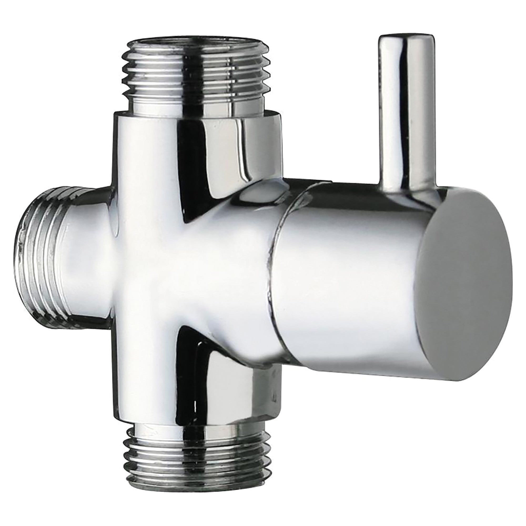 DEVIATORE DI FLUSSO 1/2'' x 1/2'' PER COLONNE DOCCIA IN OTTONE CROMO