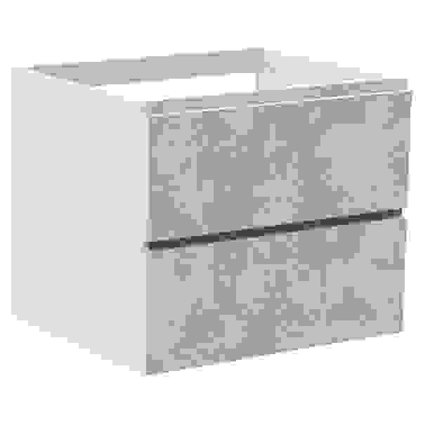 BASE DOLOMITE IN LEGNO COLORE GREY 2 CASSETTI 60x50x50 cm (LxHxP)