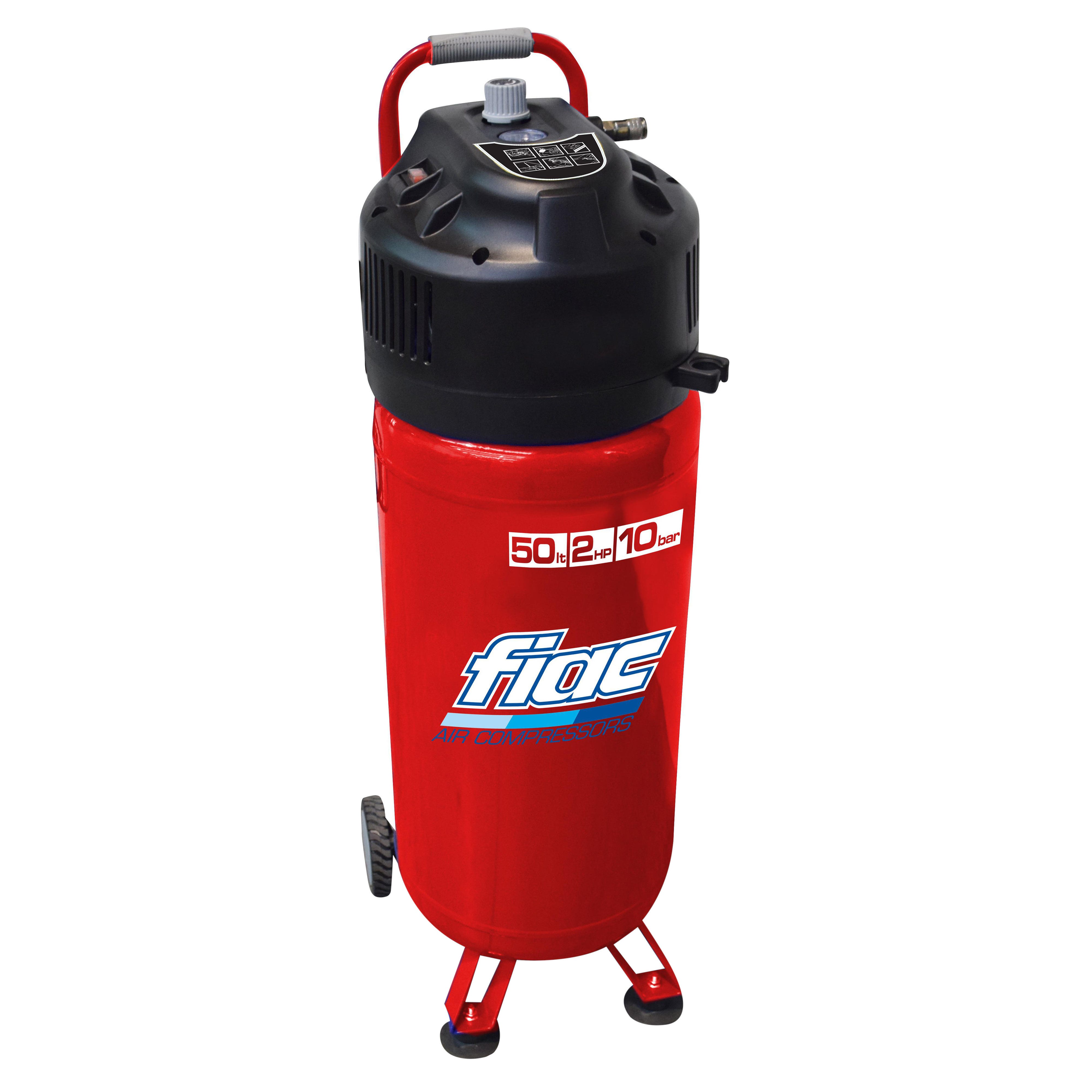 COMPRESSORE VERTICALE FIAC 50 l VERTO 50/2 2 hp 10 bar ARIA ASPIRATA ...