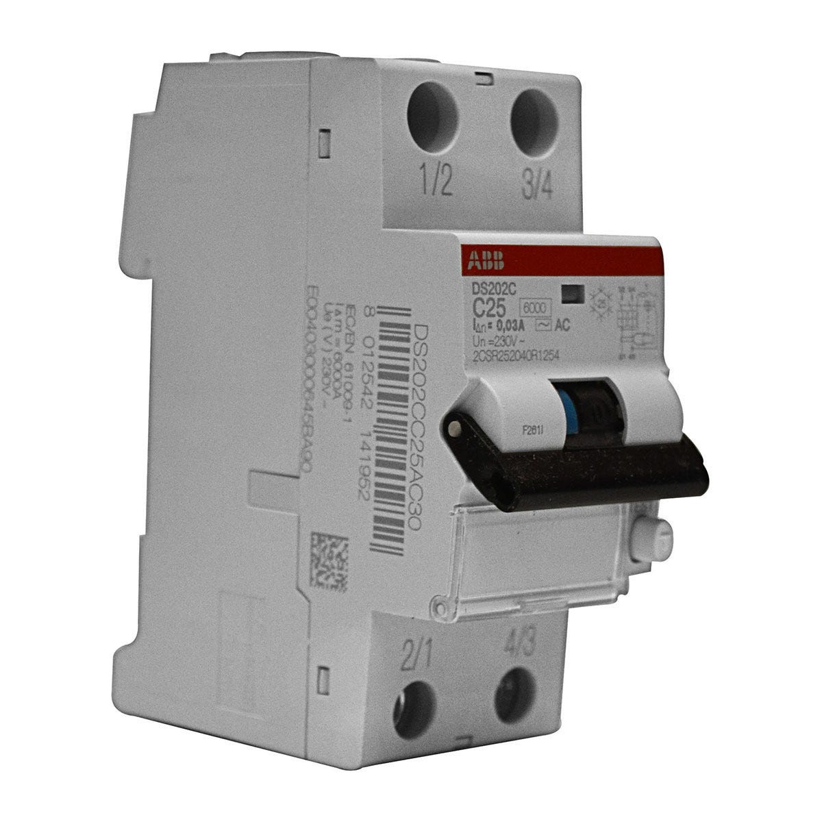 INTERRUTTORE MAGNETOTERMICO ABB DIFFERENZIALE 2P 25A 6KA | Tecnomat