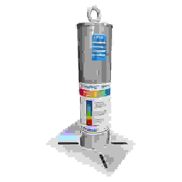 PALO TRACTEL BASE INCLINATA 50 cm ISOLATO ANTICADUTA EN795A C CON PIASTRINA