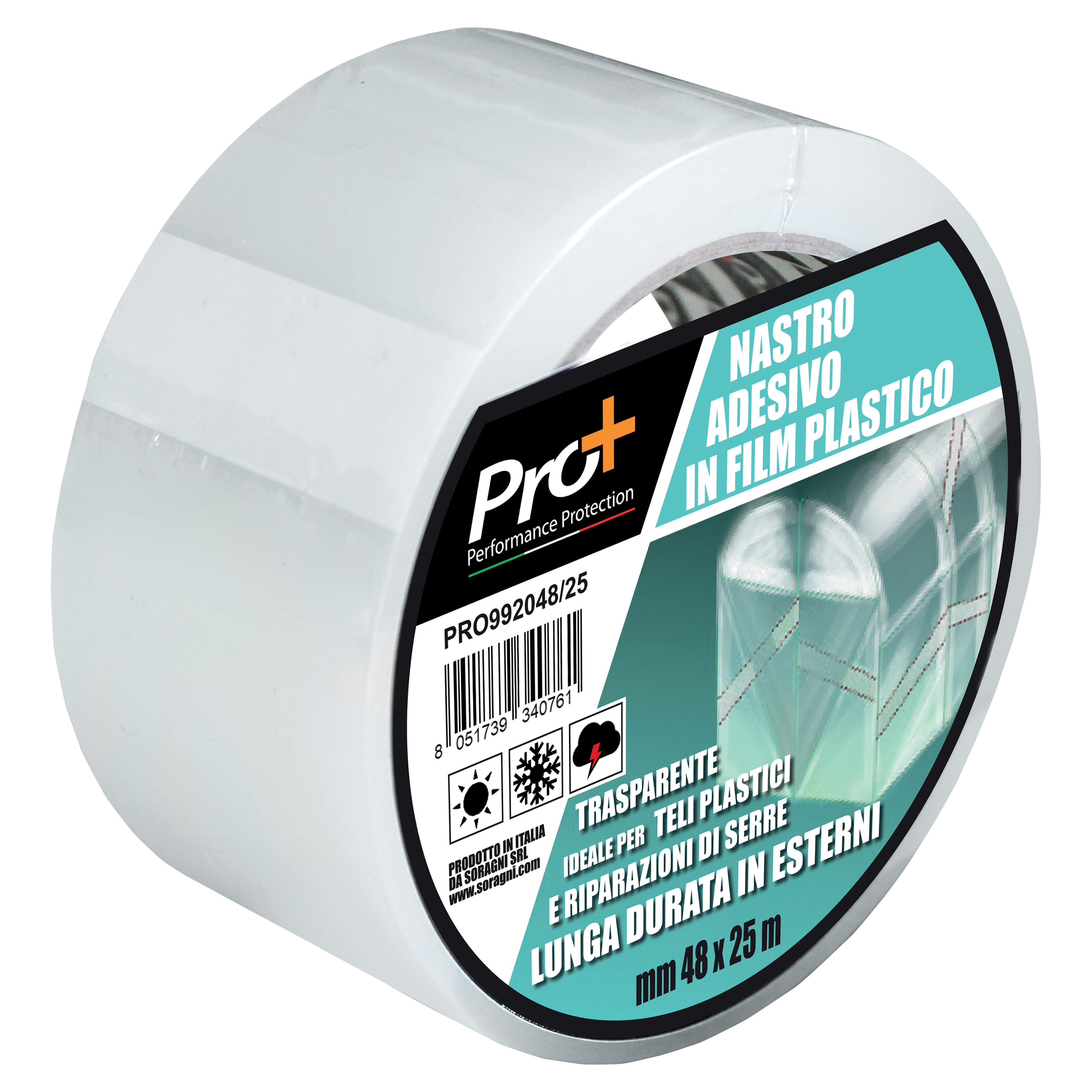 NASTRO ADESIVO PRO+ H 48 mm x L 25 m LDPE TRASPARENTE ACRILICO PER ...