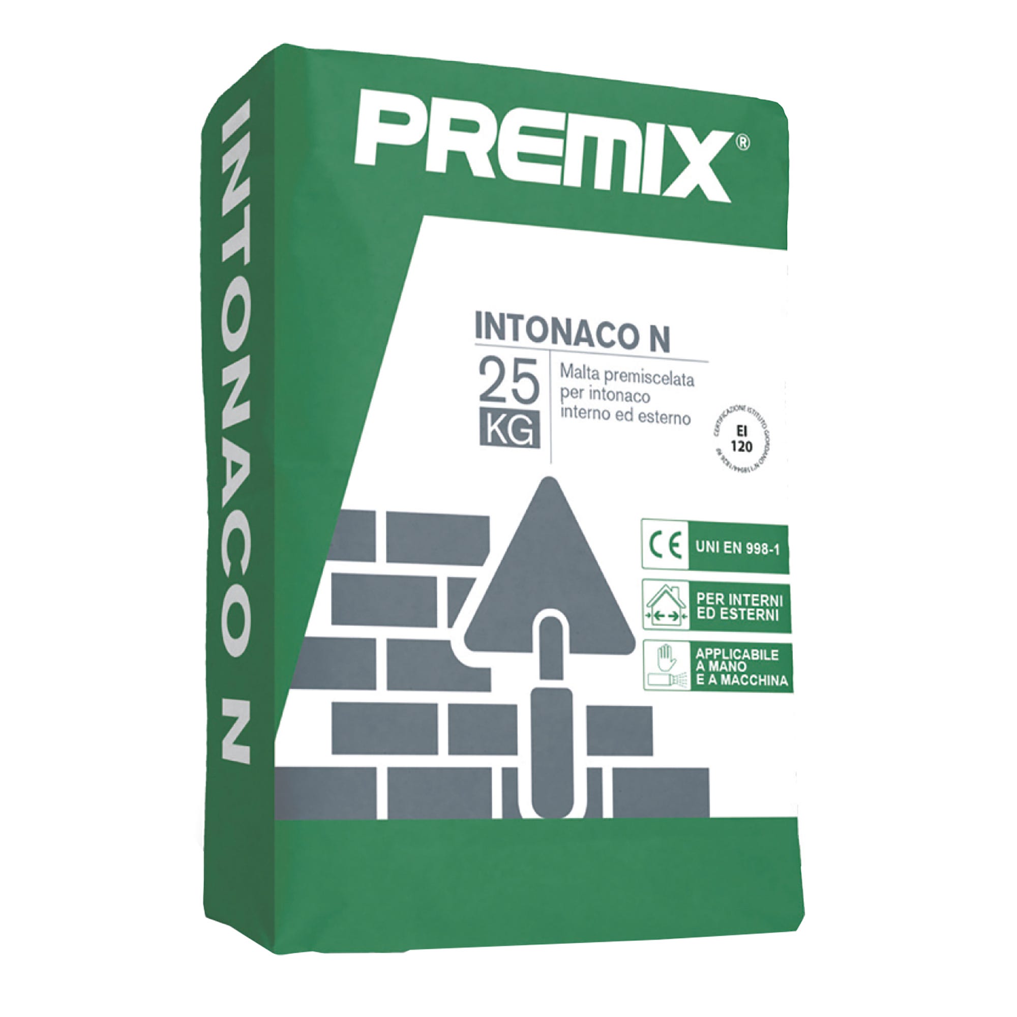 INTONACO DI FONDO N PREMIX 25 kg BASE CALCE E CEMENTO PER INTERNO ED ...