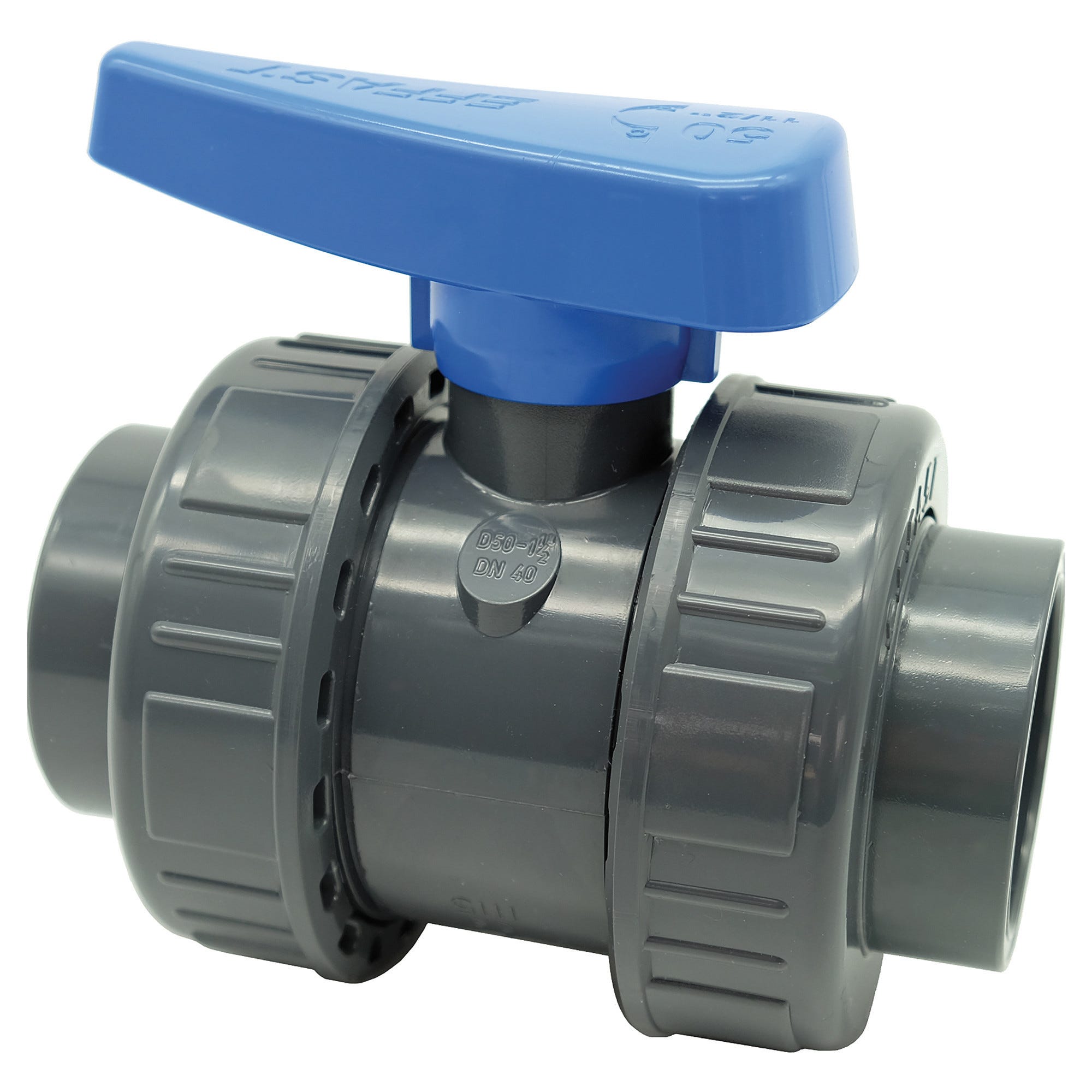 VALVOLA A SFERA BIGHIERA IN PVC EFFAST Ø 20 mm