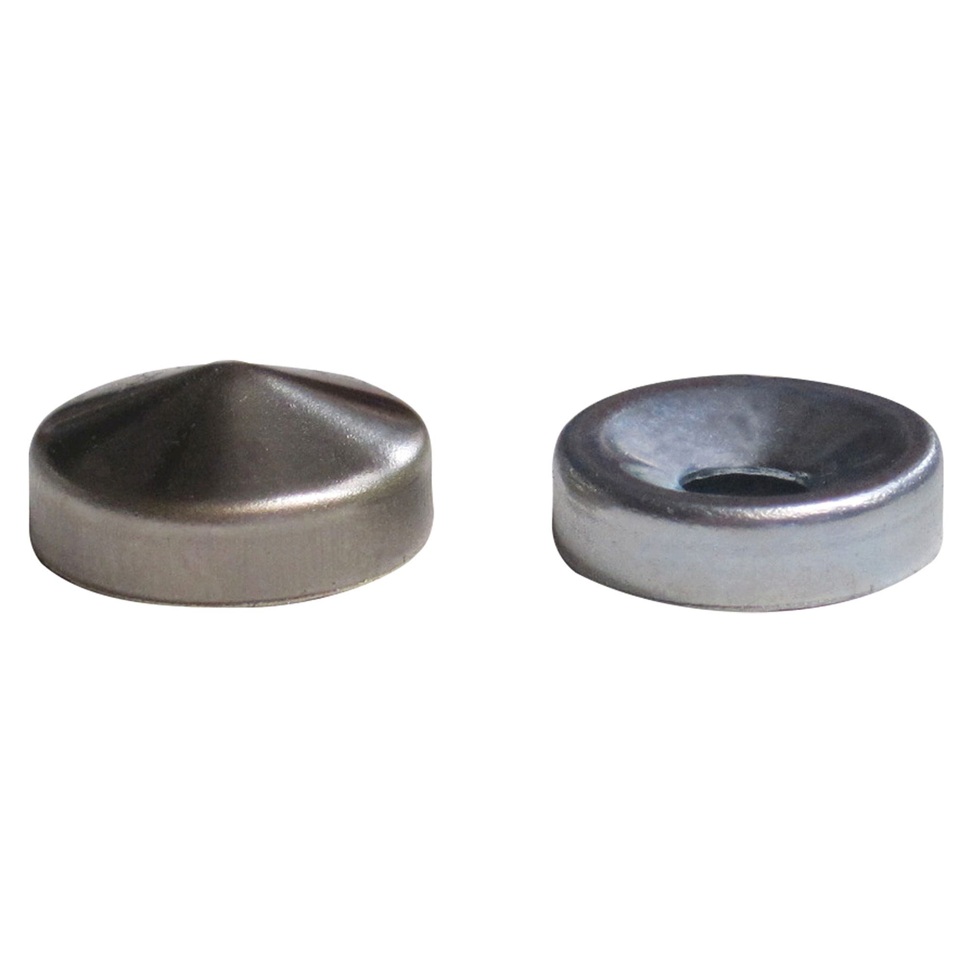 BORCHIA COPRIVITI CONICA Ø 12 mm 10 PEZZI OTTONE NICHELATO