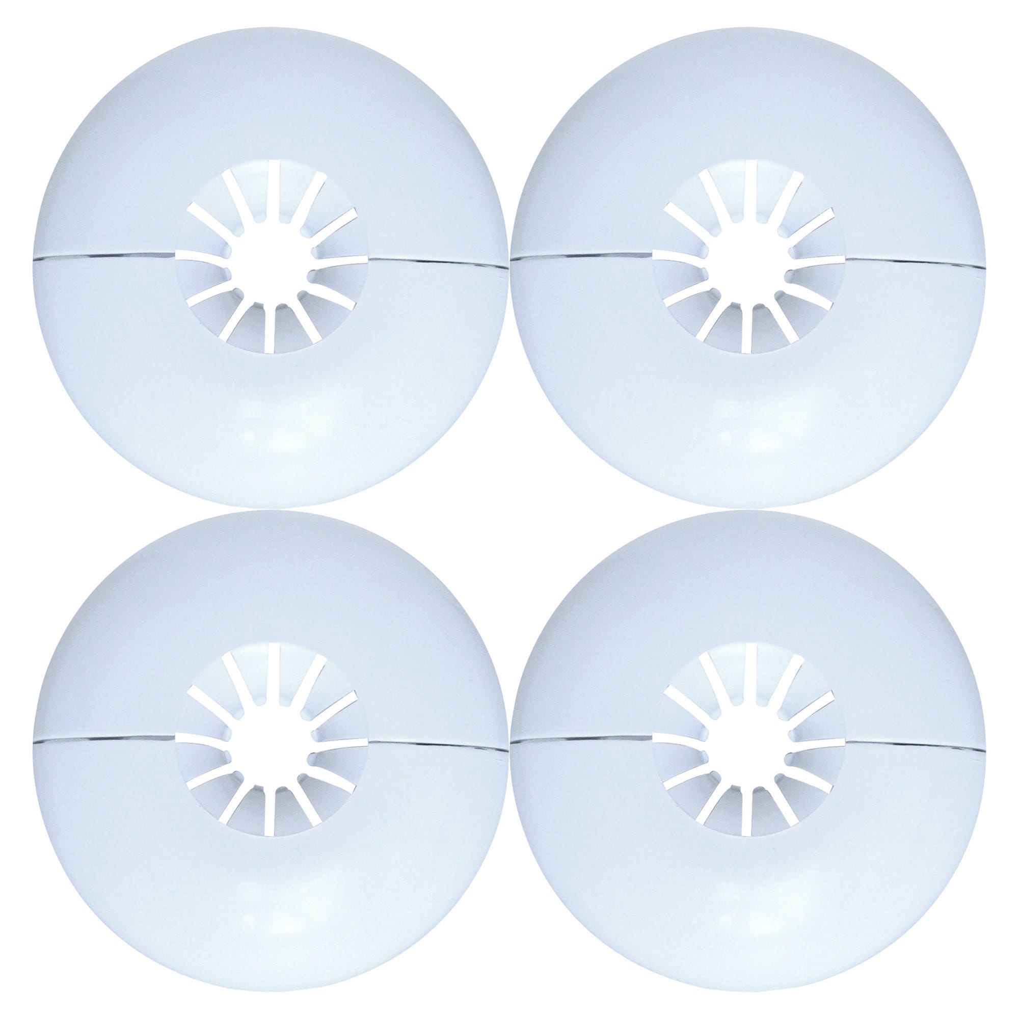 ROSETTA RADIATORI LUX ABS BIANCA FORO Ø 10 - 16 mm 4 PZ