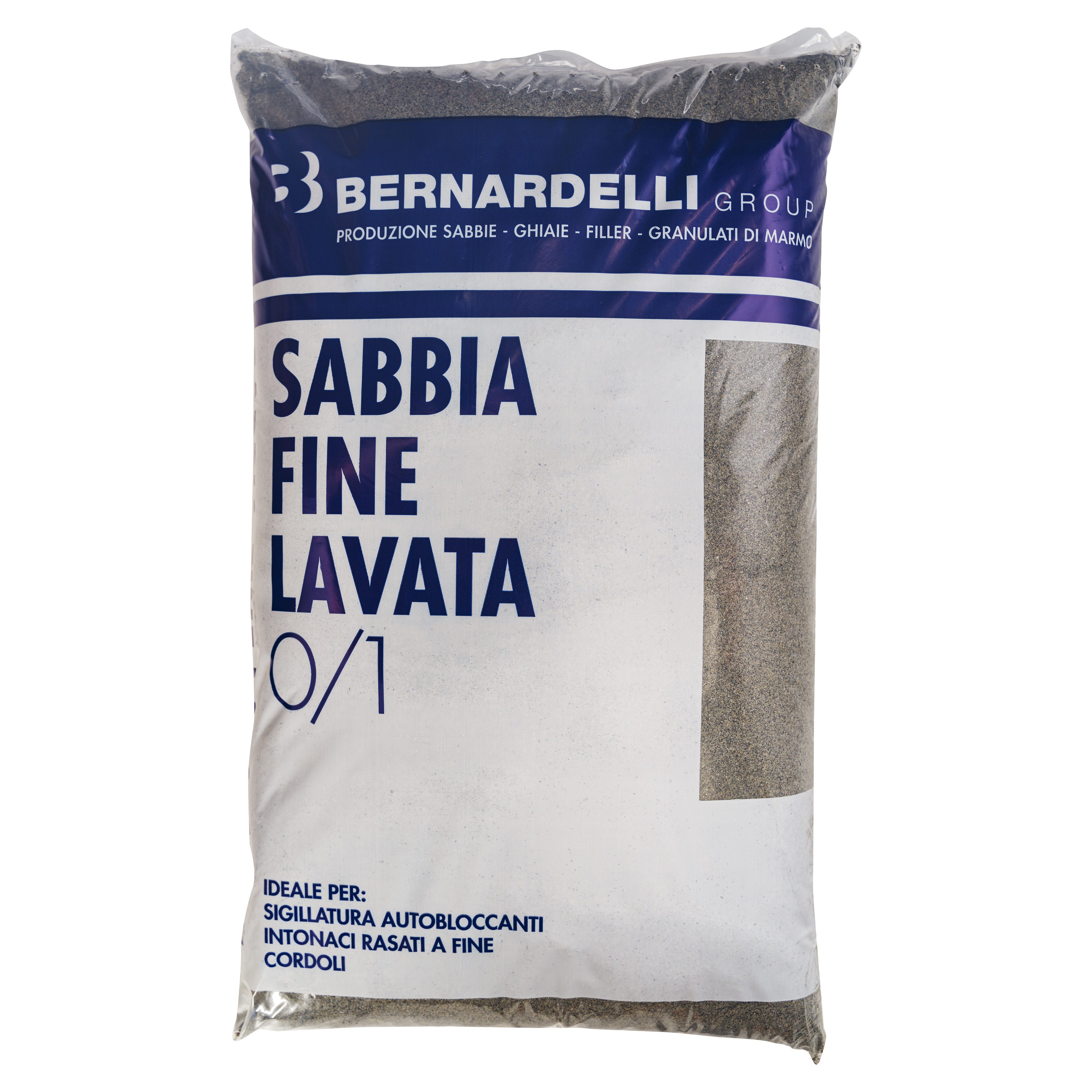 SABBIA FINE LAVATA 0/1 25 kg