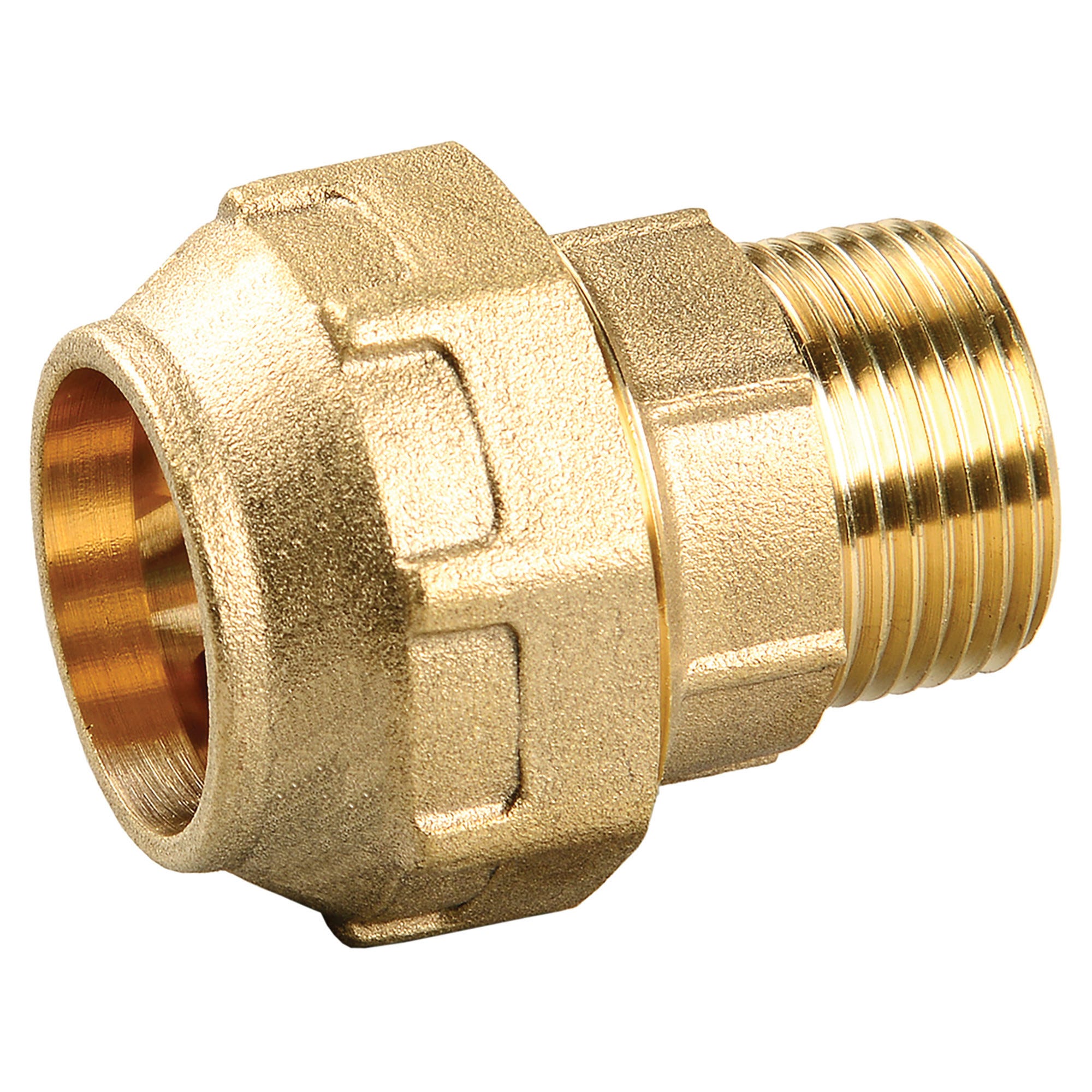 RACCORDO BANNINGER CONEX COMPRESSION OTTONE DRITTO MASCHIO M3/4'' x Ø ...