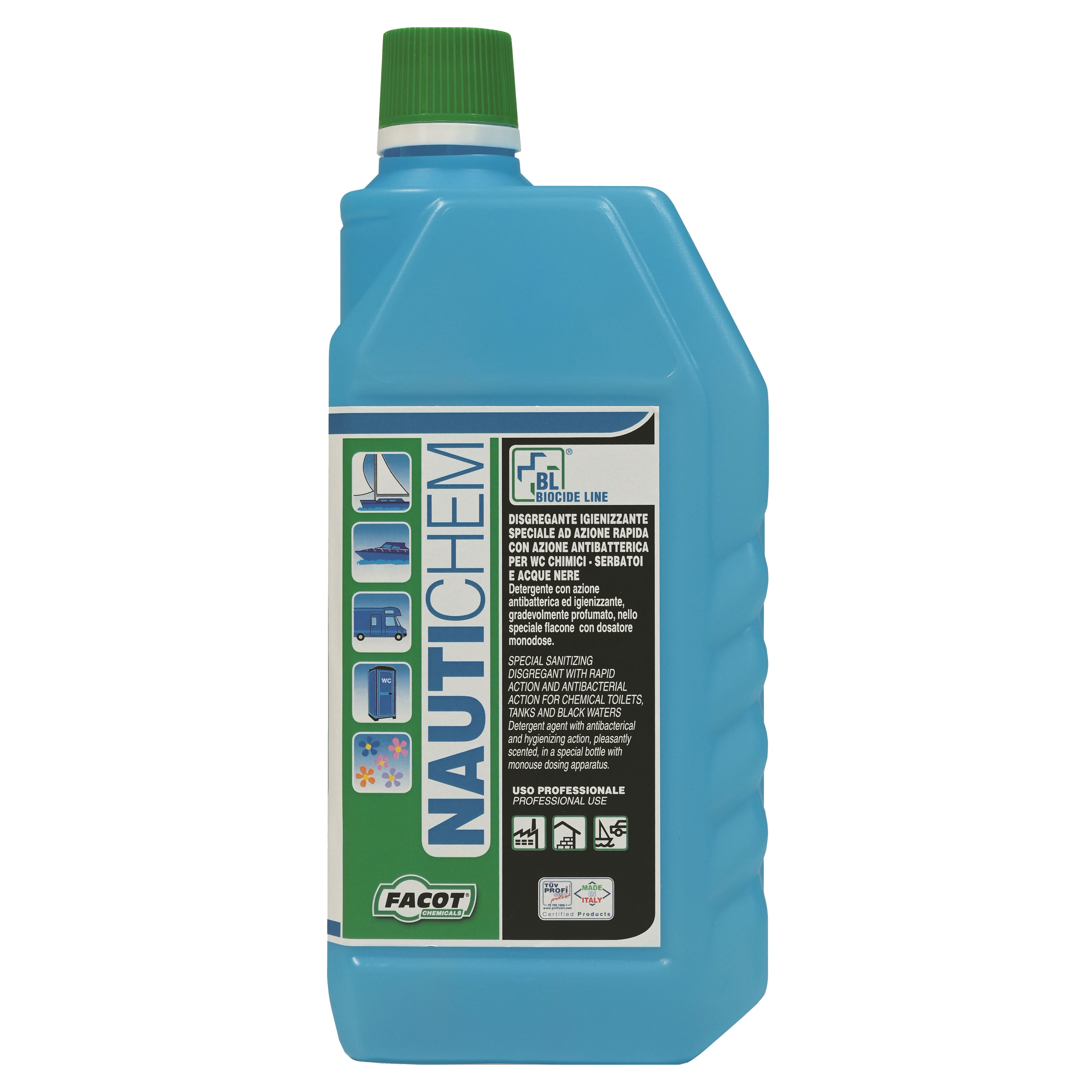 DISGREGANTE WC CHIMICI FACOT NAUTICHEM AZIONE ANTIBATTERICA E ...