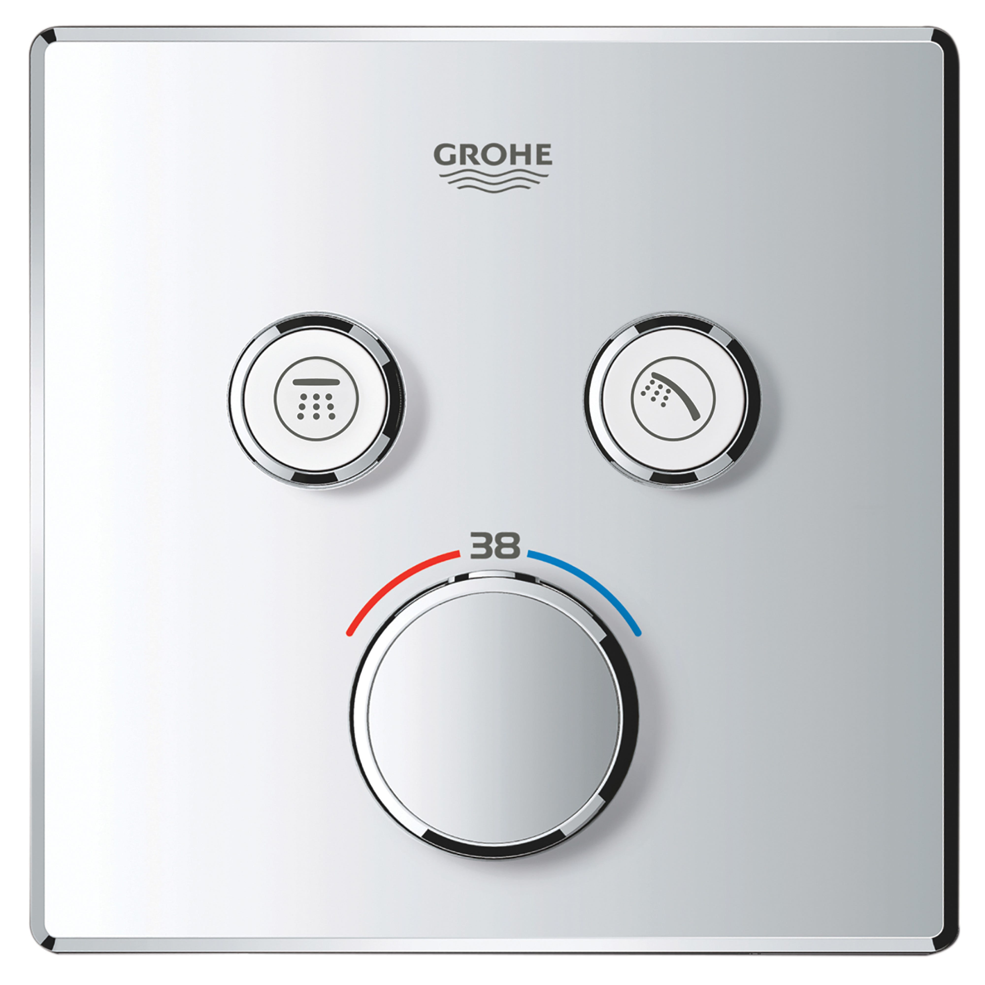 MISCELATORE TERMOSTATICO GROHE GROHTHERM SMARTCONTROL A 2 VIE PARTE ...
